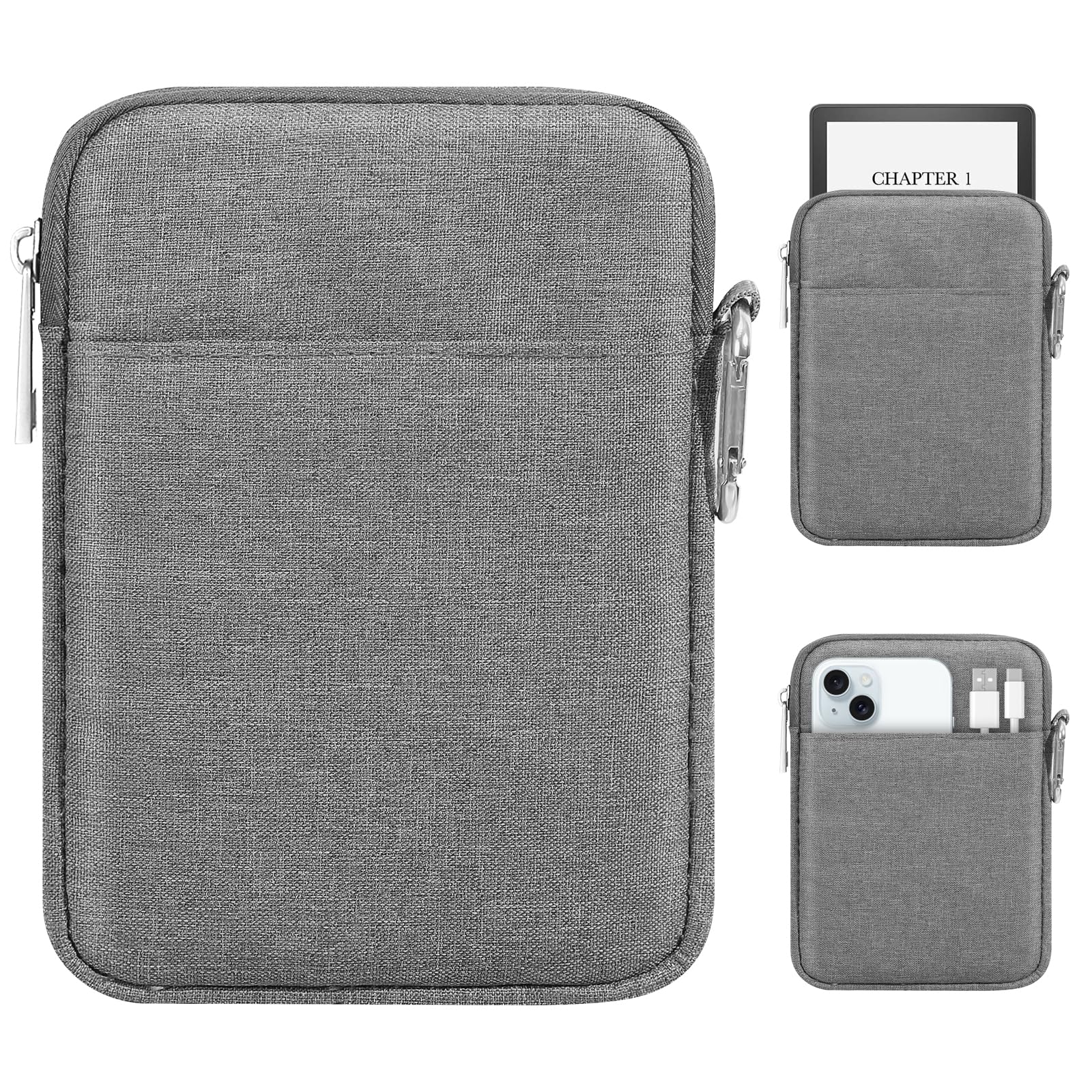 Amazon.com: MoKo Padded Ereader Sleeve Case for 6-7 inch Ereader Tablet ...
