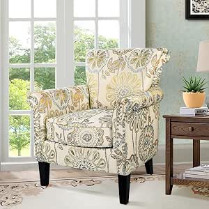 Amazon.com: LEVNARY Accent Chair, Mid-Century Modern Armchair ...