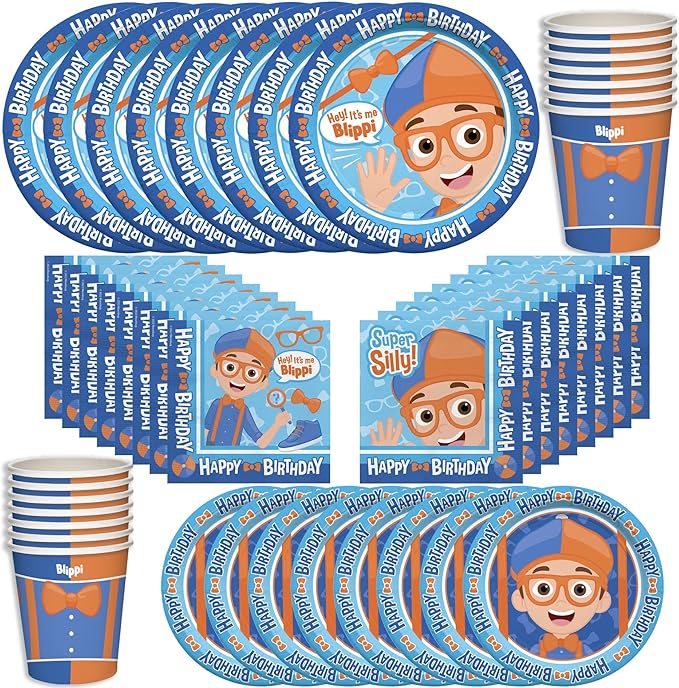 Amazon.com: Treasures Gifted Officially Licensed Blippi Birthday Party ...