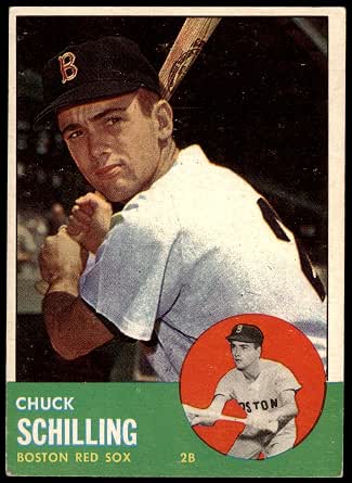Amazon.com: 1963 Topps # 52 Chuck Schilling Boston Red Sox (Baseball ...