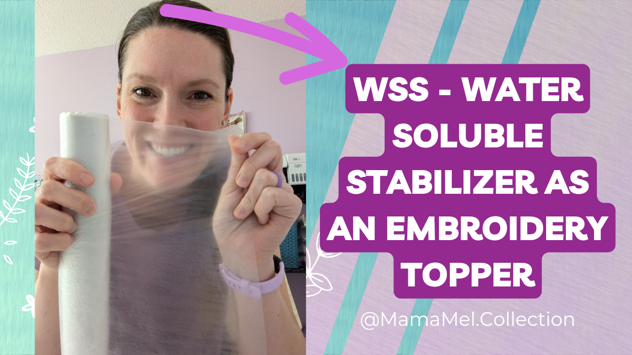 Watch Water Soluble Stabilizer for Embroidering on Amazon Live