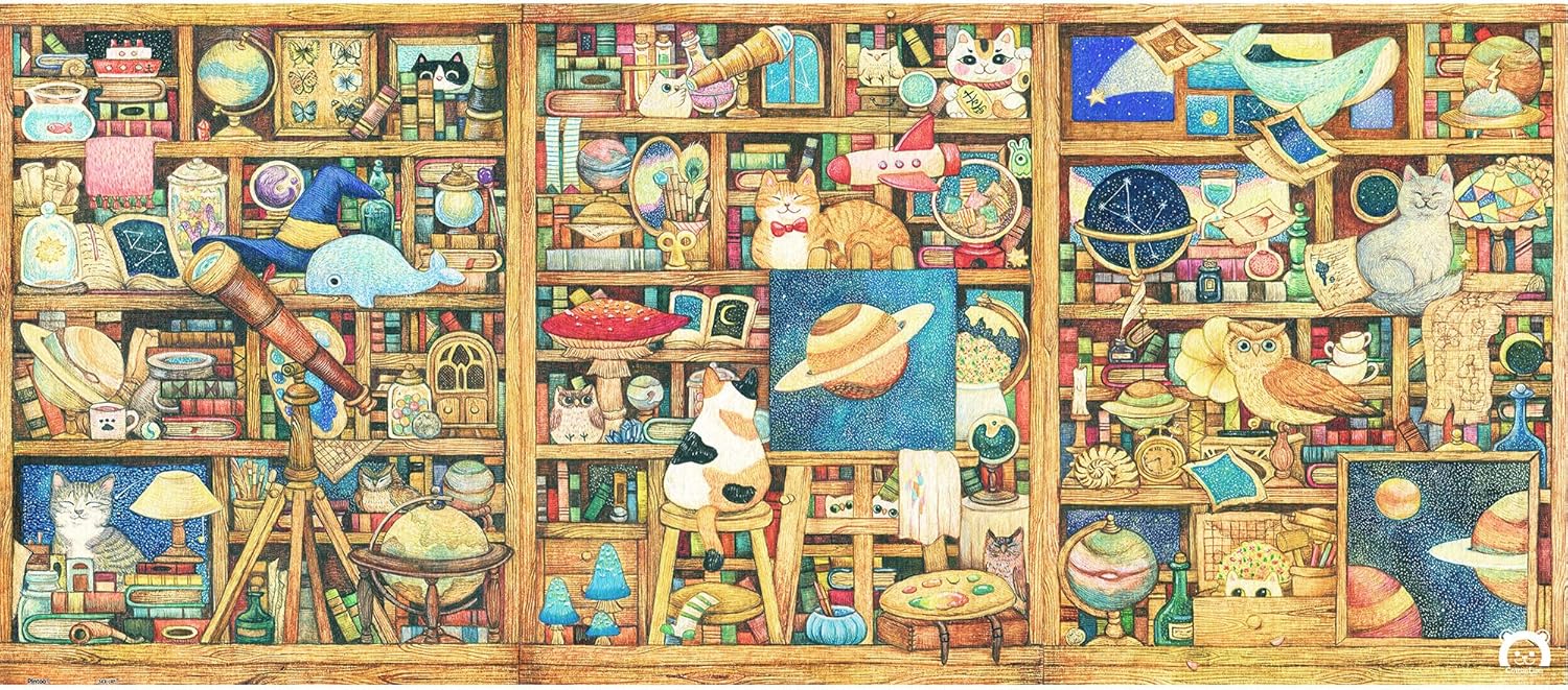 Amazon.com: Pintoo Jigsaw Puzzles 900 Piece for Adults - Cotton Lion - Astronomical Collection ...