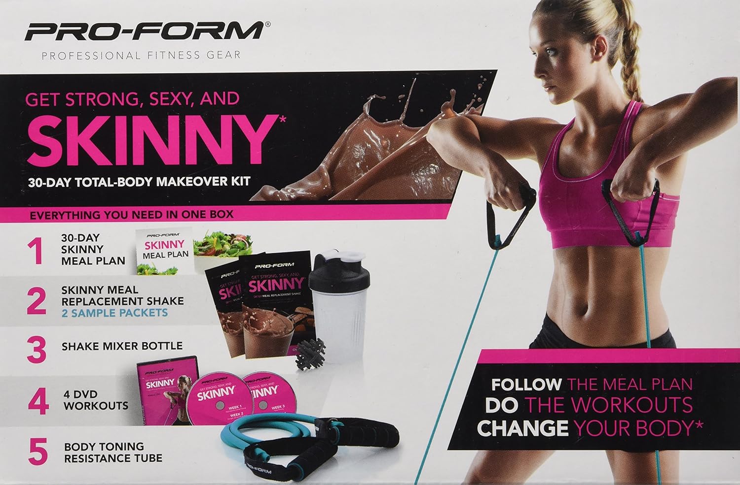 Amazon.com: Pro-Form Skinny 30-Day Total-Body Makeover Kit Lose Weight ...