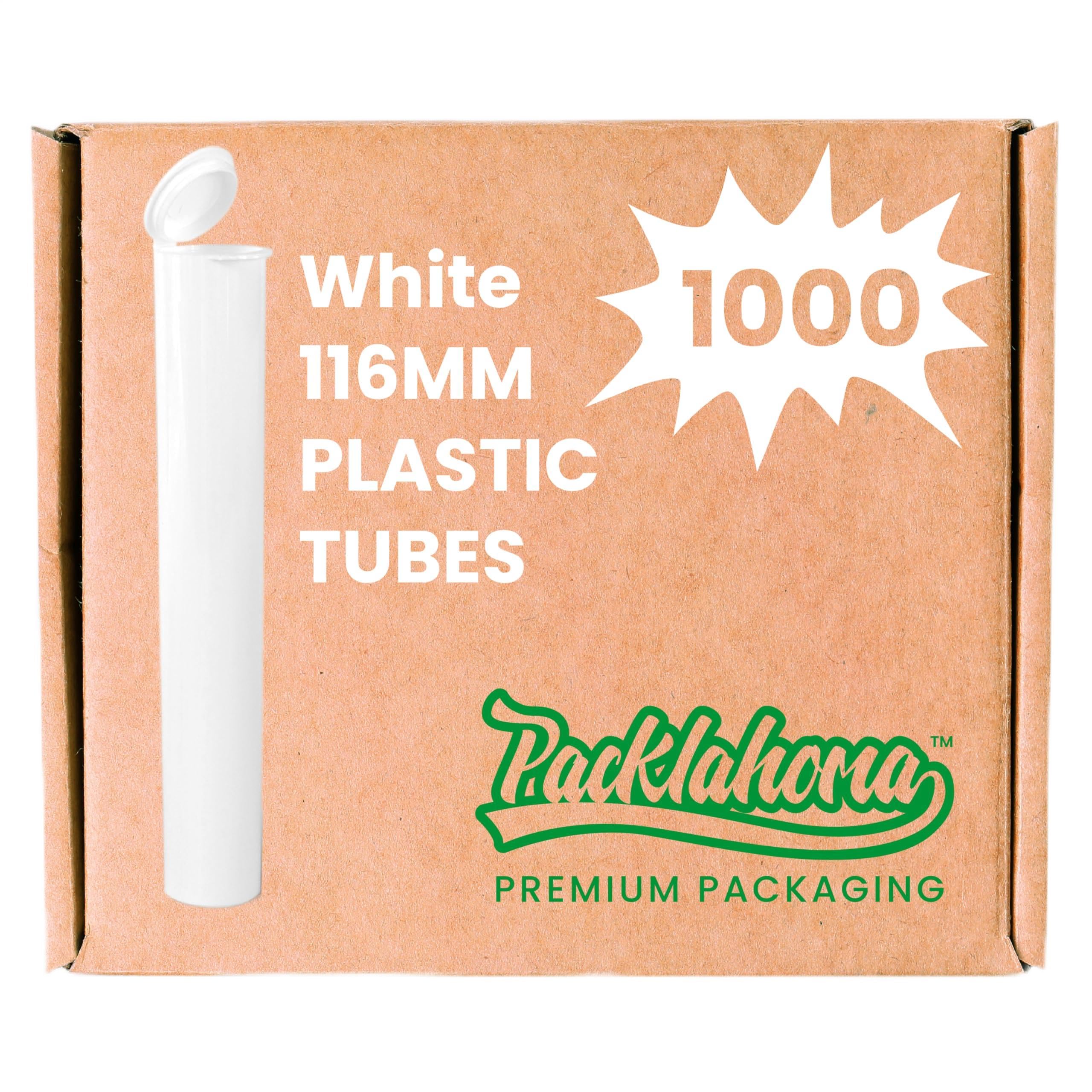 Amazon.com: 116mm Pre Roll Tubes White 1000 | King Size Plastic Tube ...