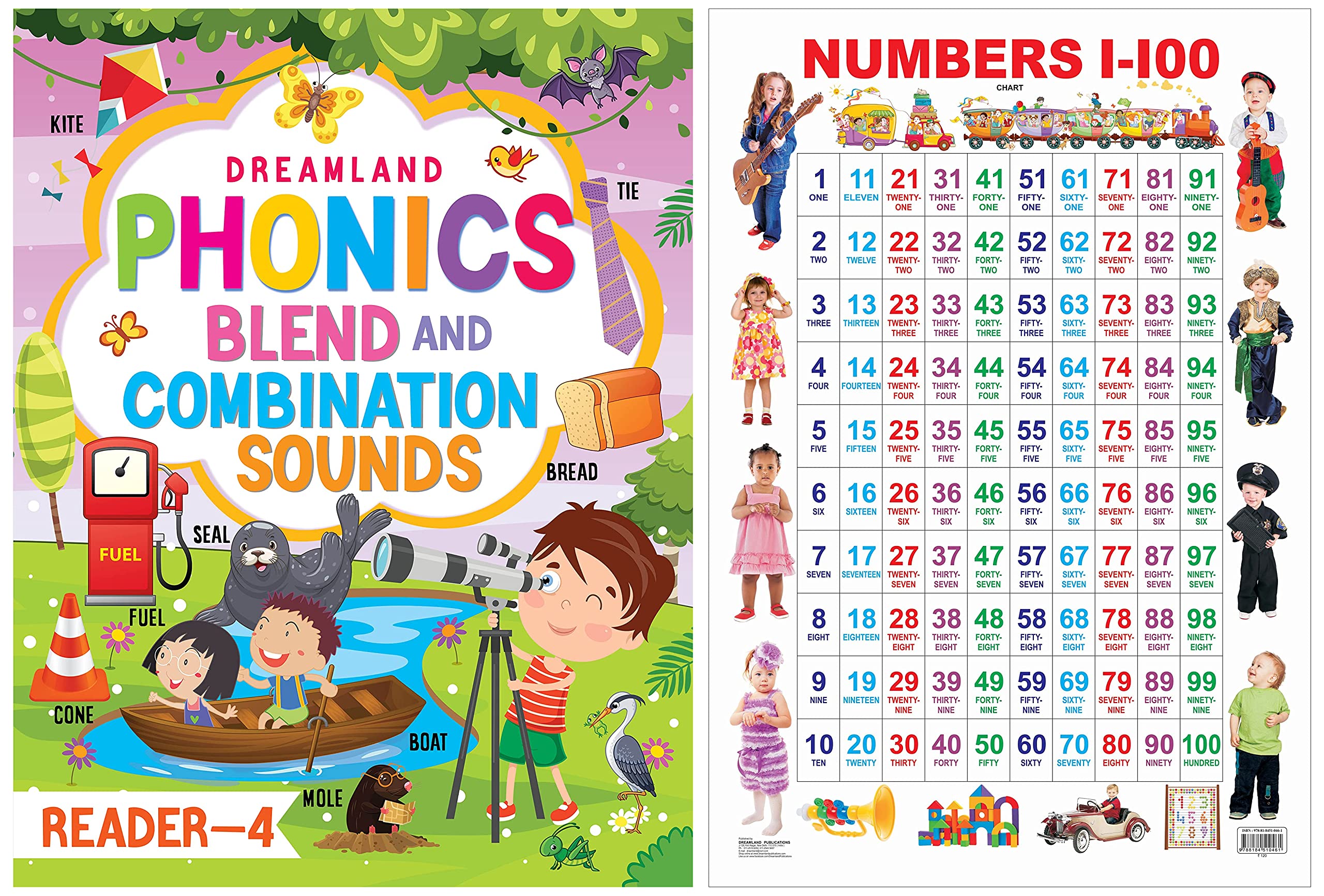 Buy Phonics Reader Book 4 for Children Age 3 -10 Years - Blends and ...