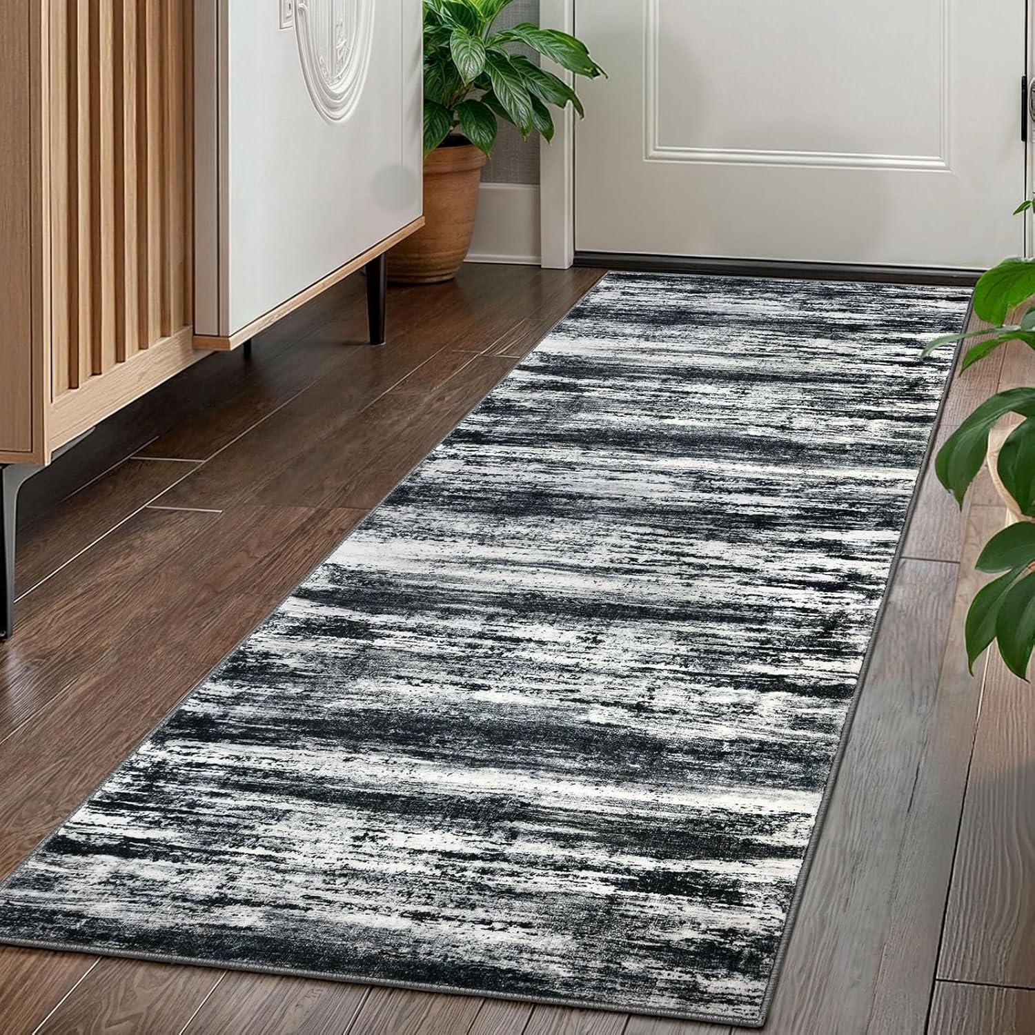 Amazon.com: KOZYFLY Modern Abstract Kitchen Runner Rug, 2x5 Washable ...