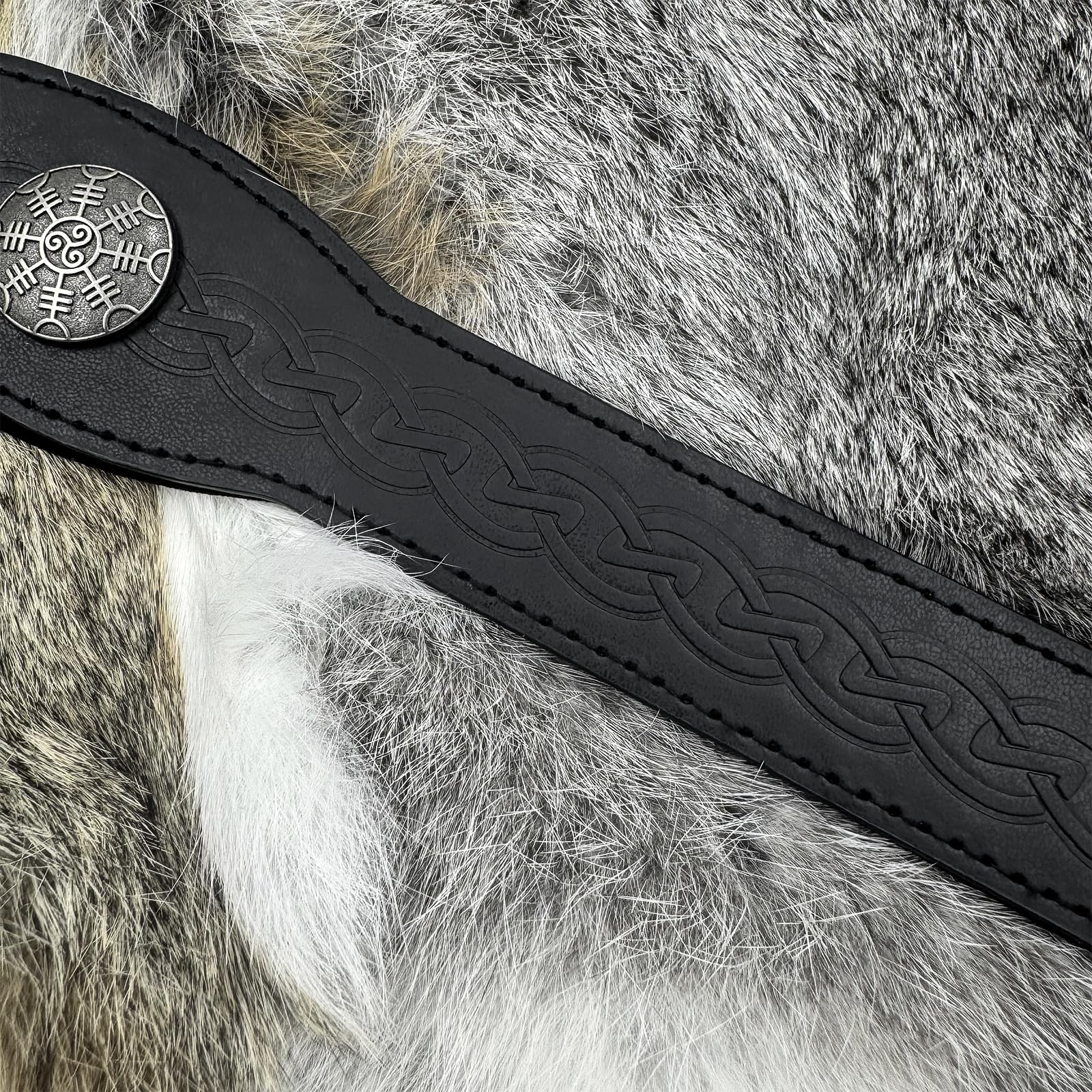 Snapklik.com : Viking Headband For Men Retro Medieval Faux Leather ...