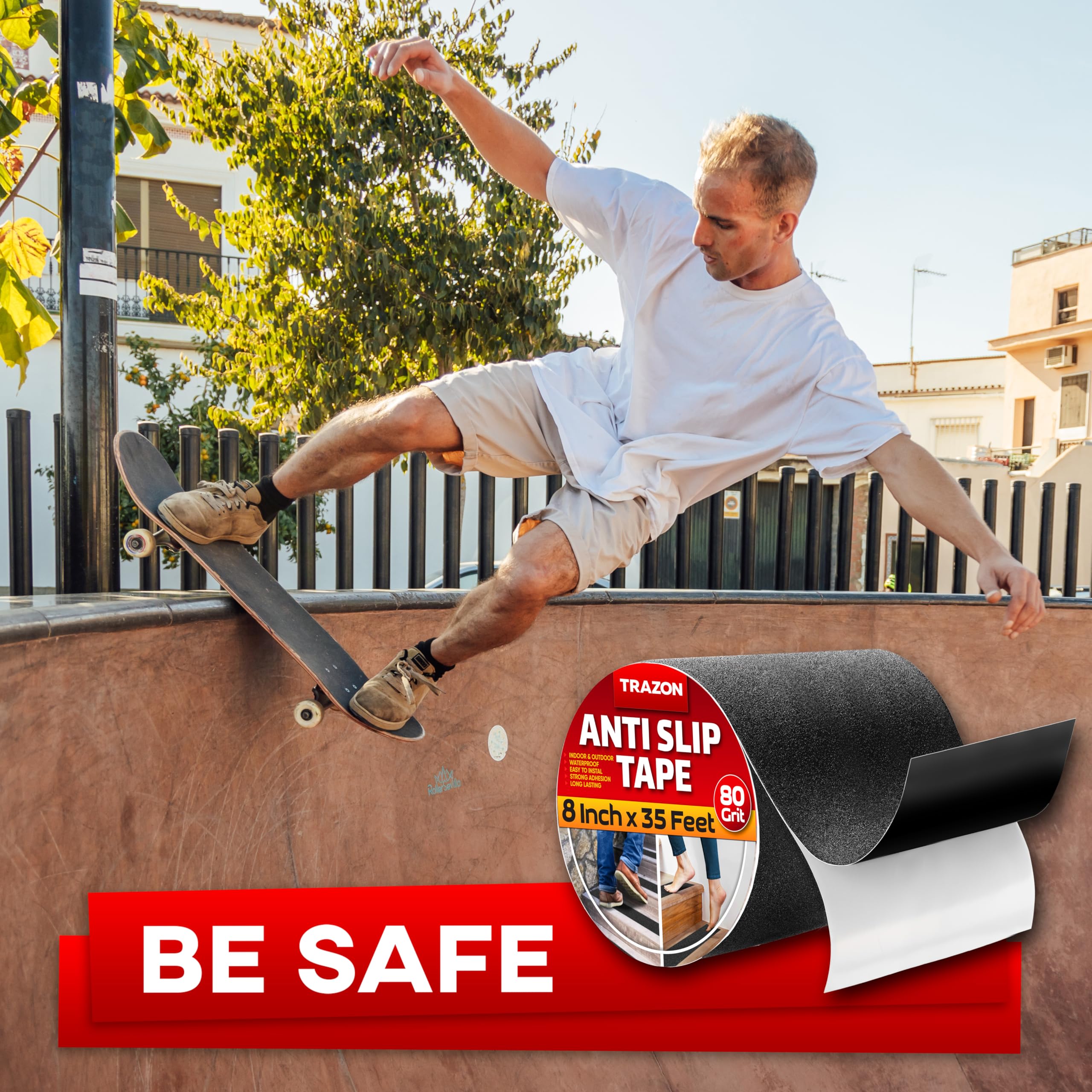 Snapklik.com : Grip Tape - Heavy Duty Anti Slip Tape For Stairs Outdoor ...
