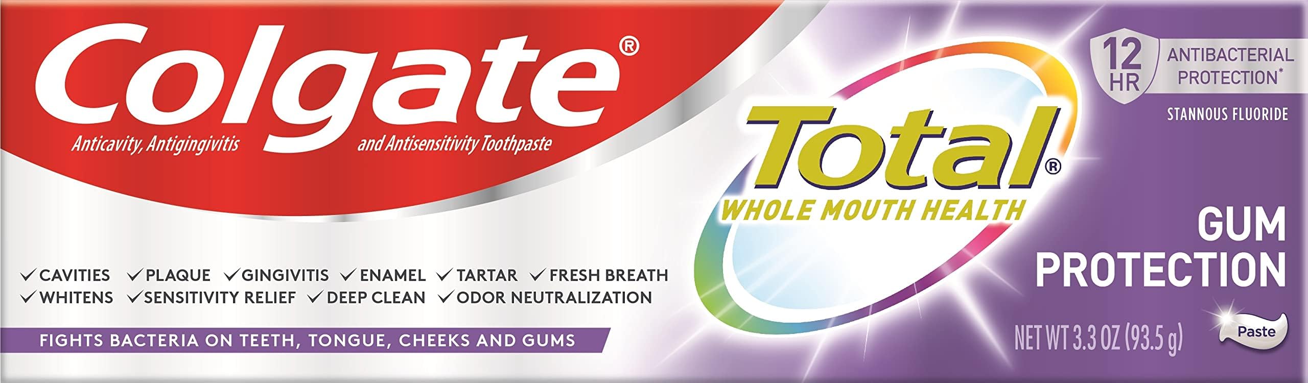 Amazon.com : Colgate Total Gum Protection Toothpaste : Health & Household