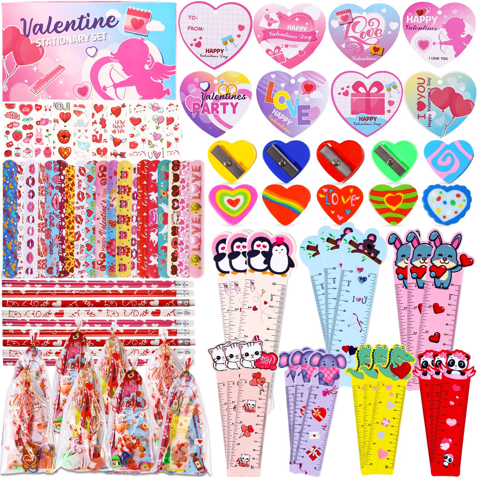 Hiyong 28 Pack Valentines Day Gifts for Kids Classroom, Valentine ...