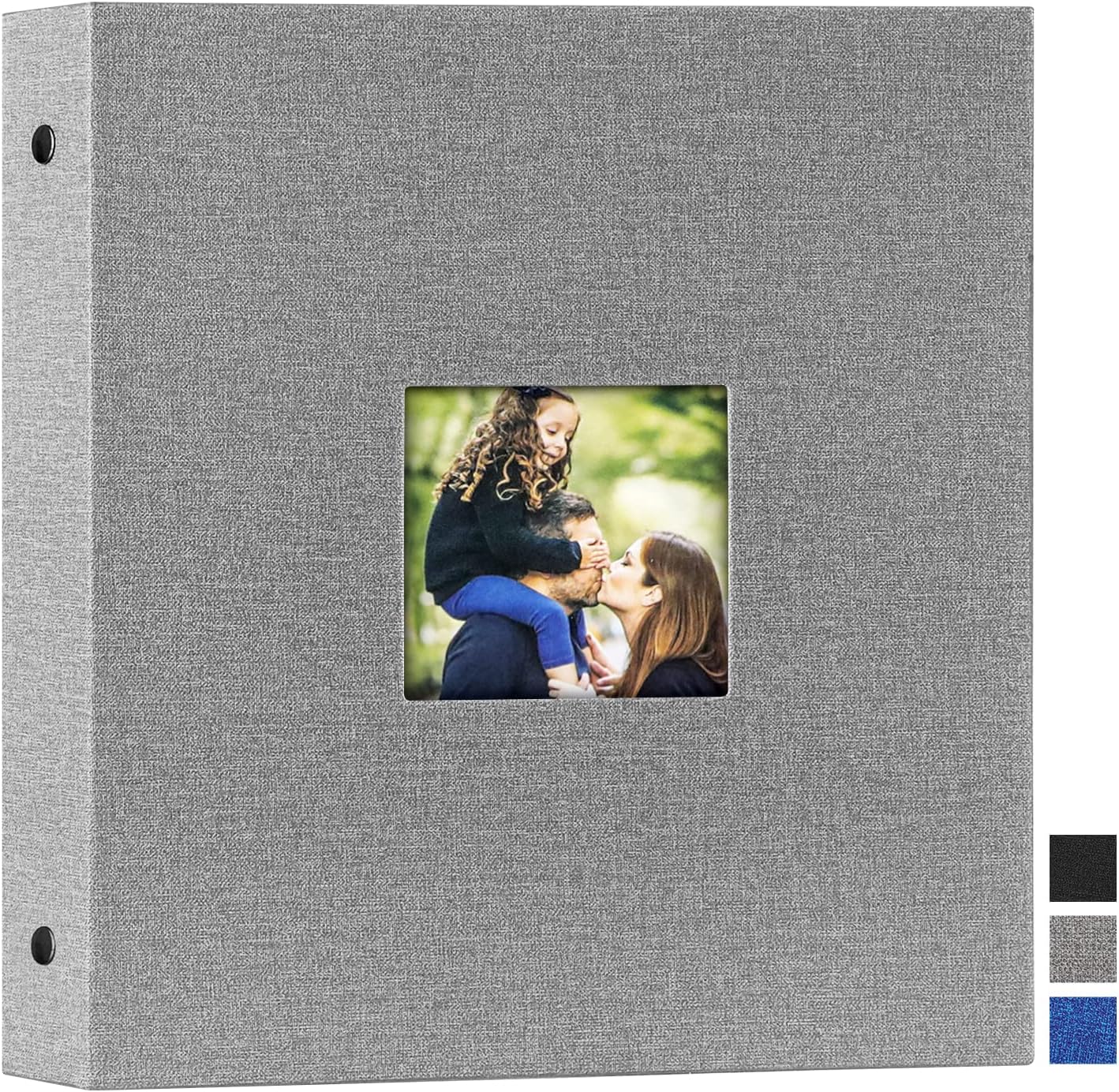 Amazon.com: 6" x 6" Post Bound Burlap Scrapbook Album