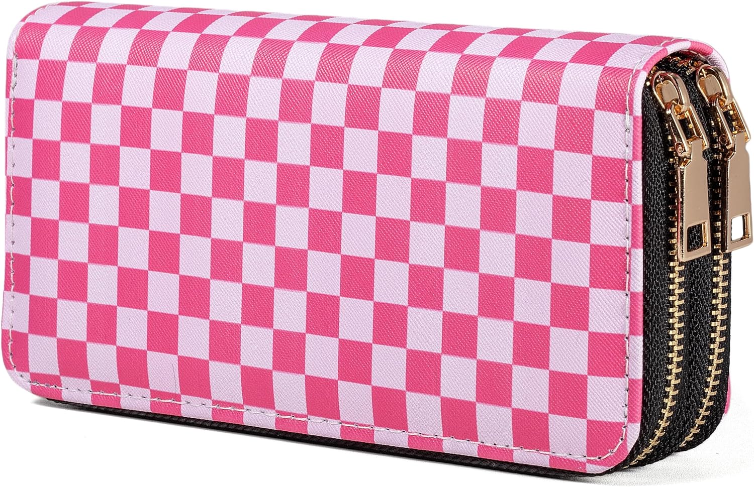 Amazon.com: Nabegum Checkered Wallets for Women Cute Large Capacity ...
