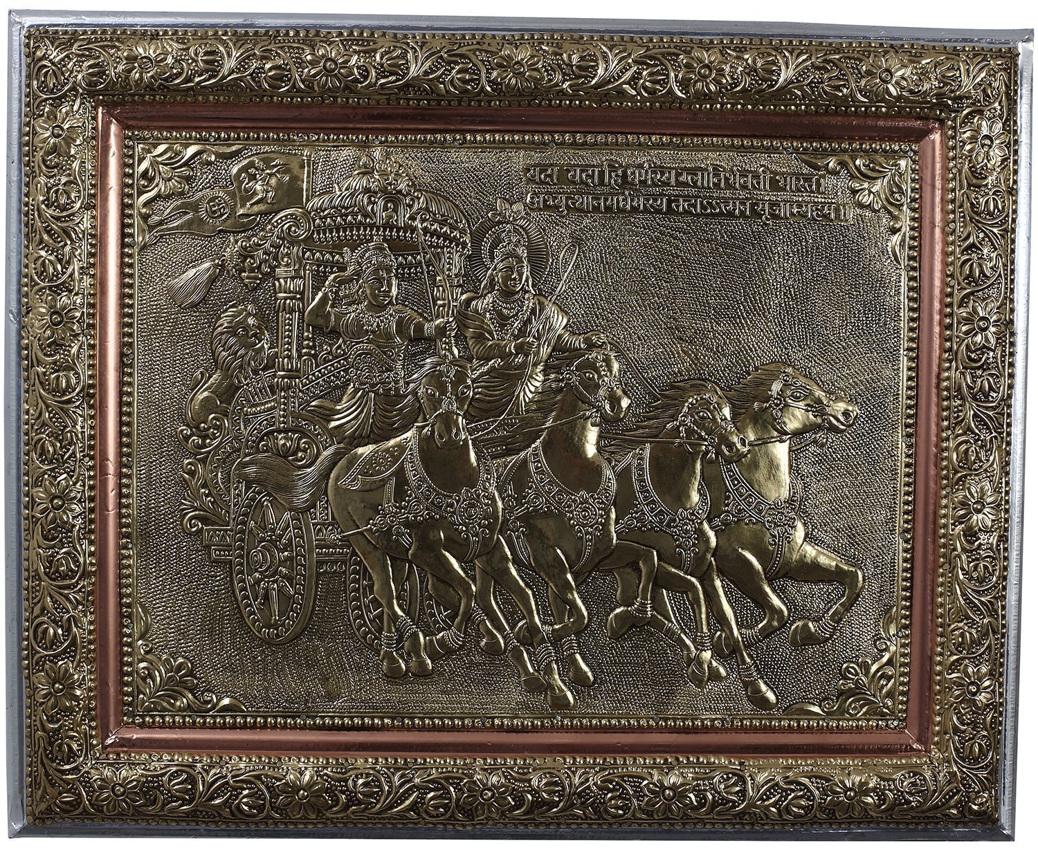 Kapasi Handicrafts Lord Krishna Arjun Rath Mahabharat Rath Kapi Dhwaja ...