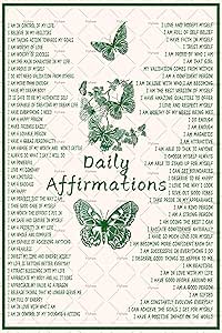 Amazon.com: Butterfly Posters Inspirational Metal Tin Sign Daily ...