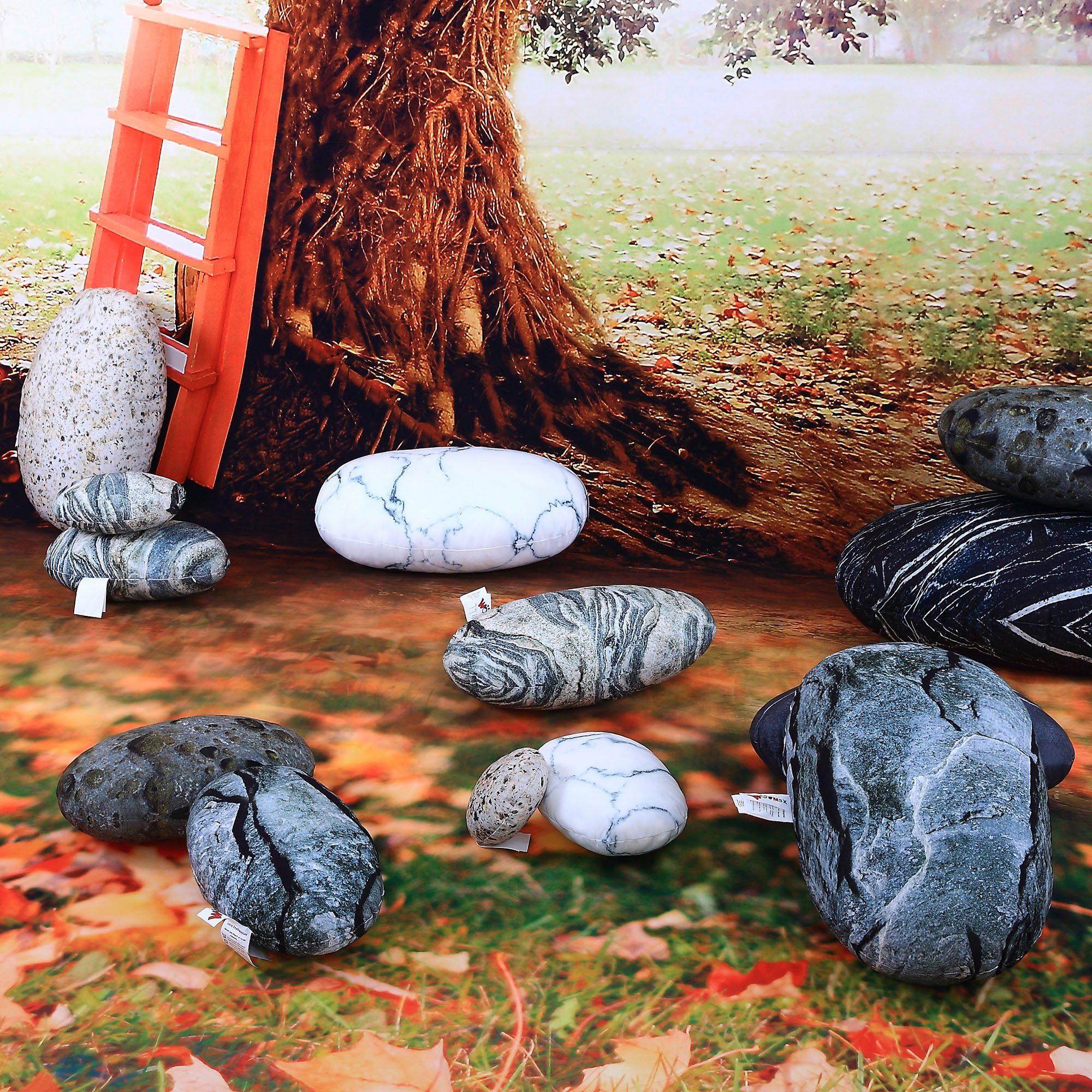 Pillow Look Stepping Stones Home Exteriors Stone Textiles Studio The