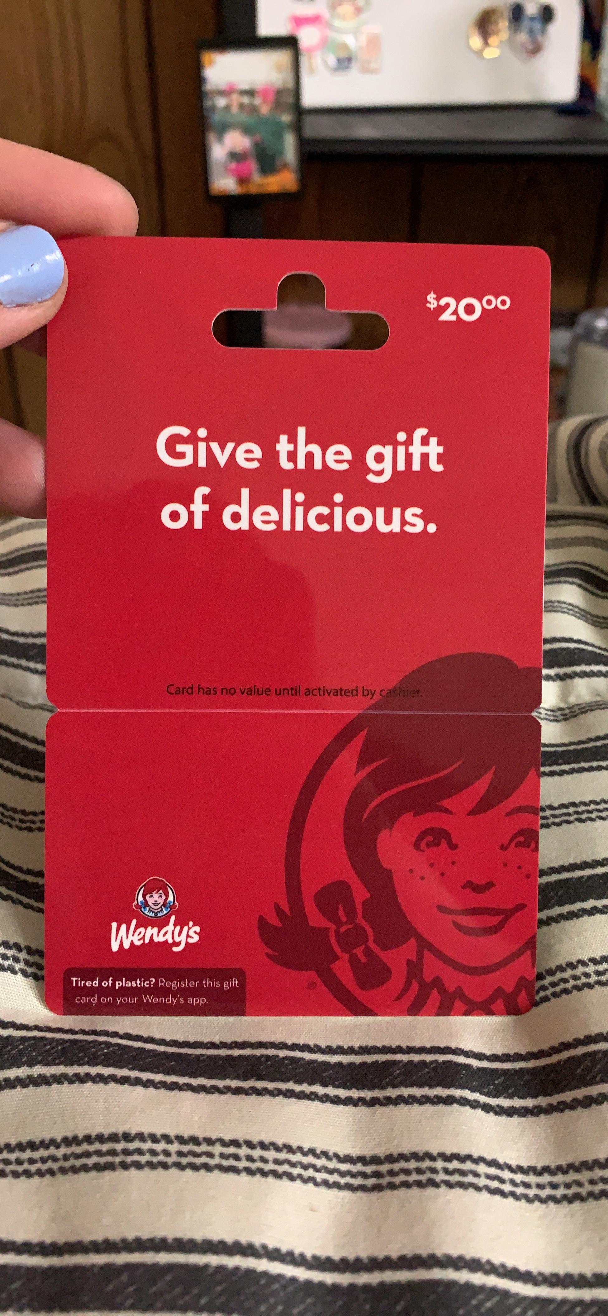 Amazon.com: Wendy's Gift Card : Gift Cards