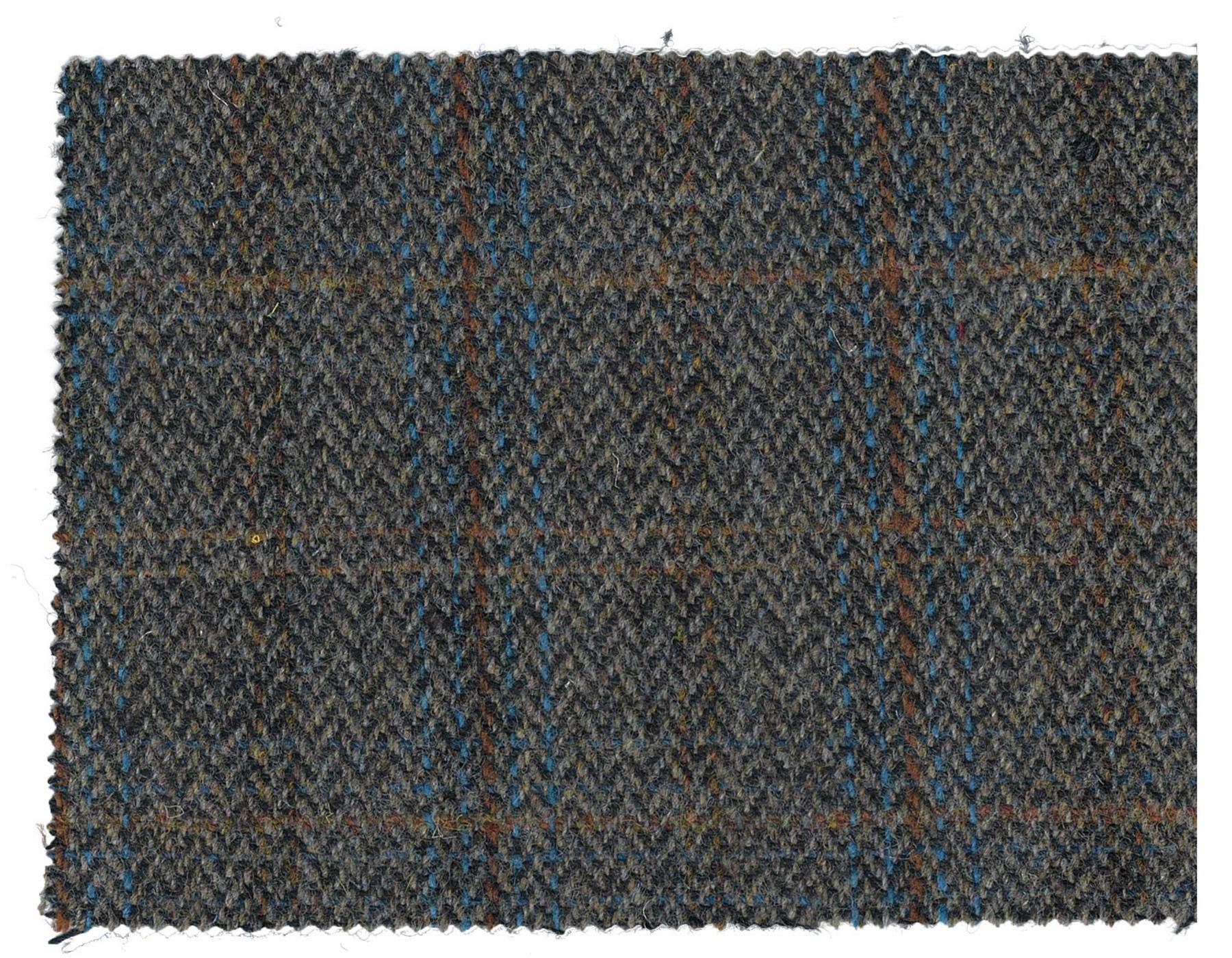 Harris Tweed Fabric Cloth Genuine 100% Pure Virgin Wool - Clinton Brown ...