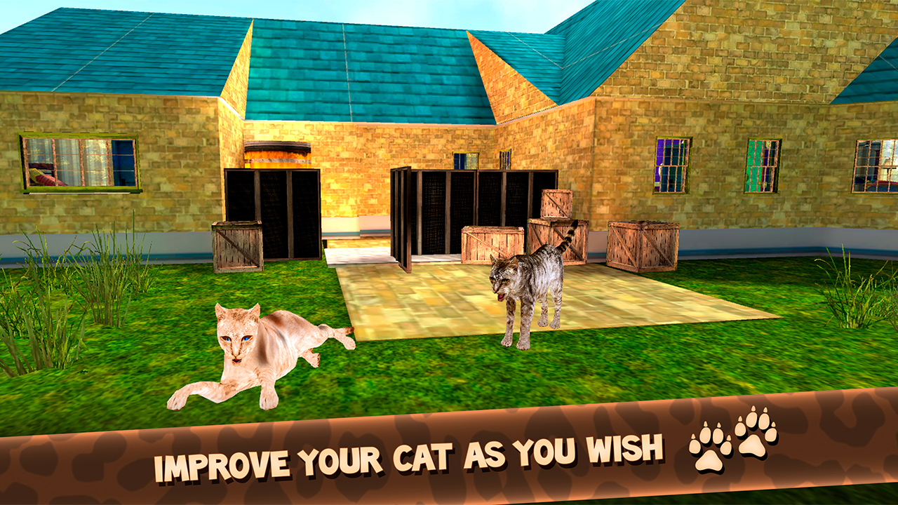 Protect My Cute House Animal Kitten: Virtual House Pet Game For Boys ...