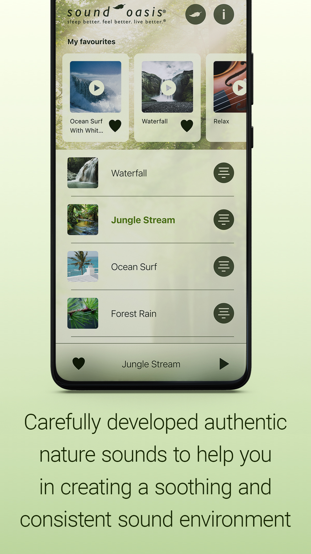 Sound Oasis Nature Sounds Pro - App on Amazon Appstore