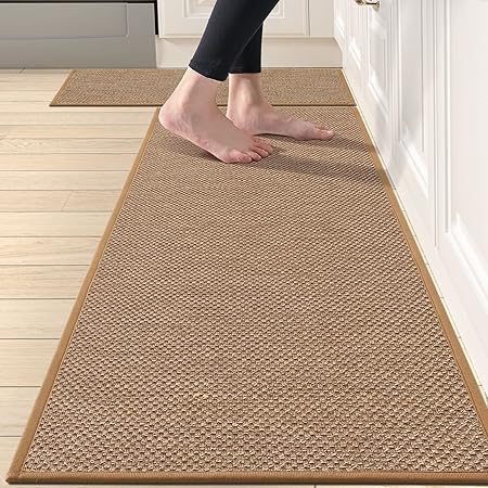 Amazon.com: Twill Kitchen Mat Kitchen Rugs Set of 2 Kitchen Rugs and ...