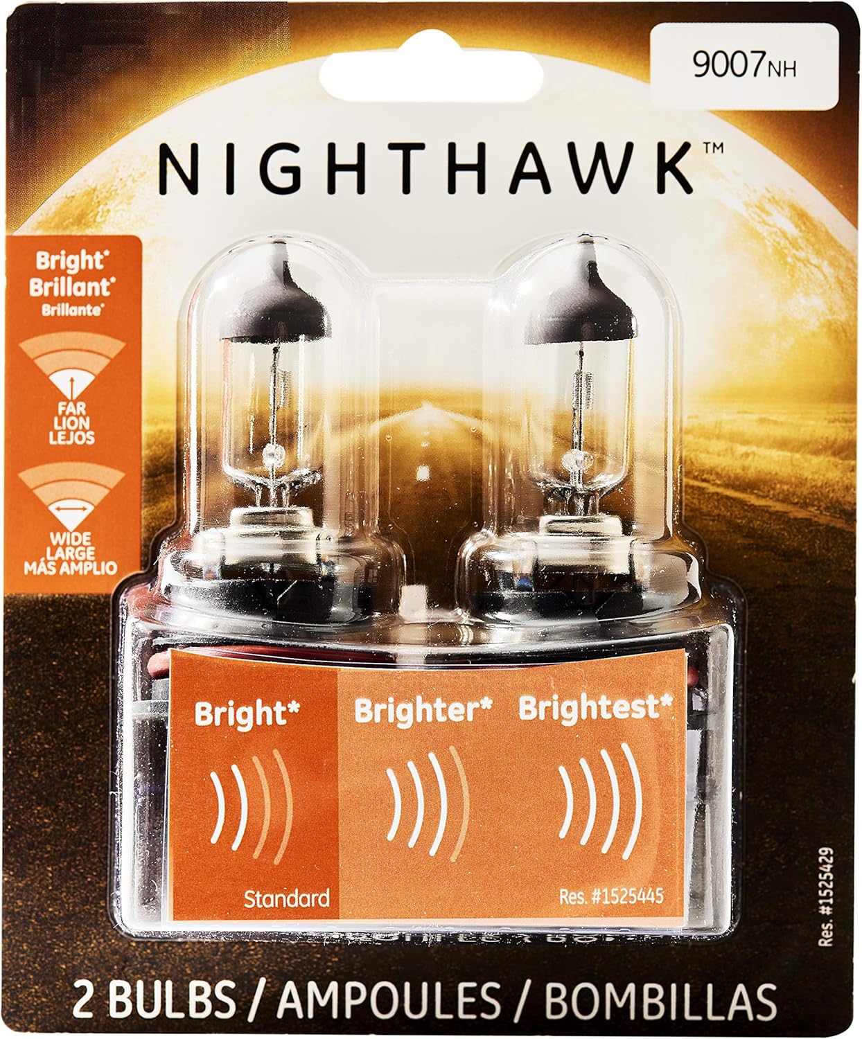 Amazon.com: GE Lighting 9007NH/BP2 Nighthawk Halogen Automotive ...