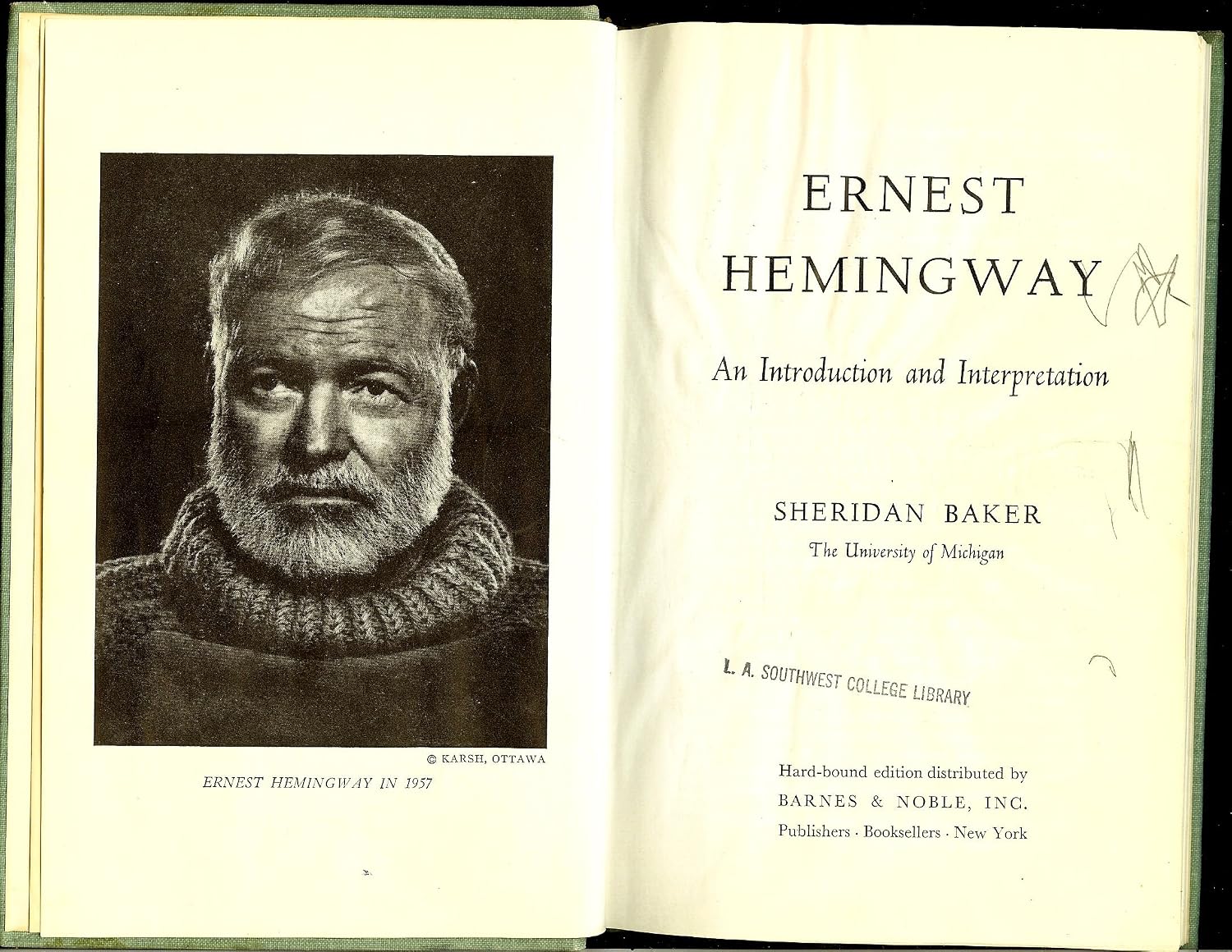 Ernest Hemingway: An Introduction and Interpretation (American Authors ...