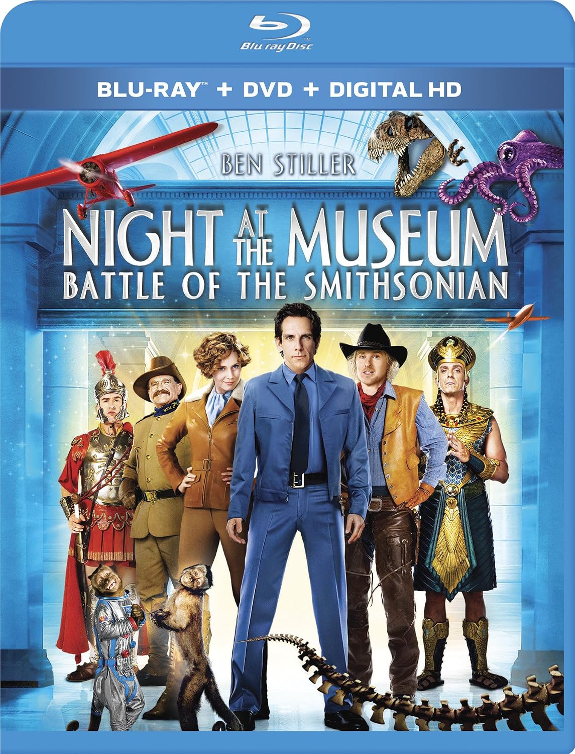 Night At The Museum: Battle Of The Smithsonian [Blu-ray + DVD + Digital ...