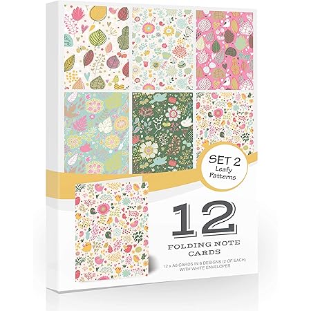 12 x Vintage Floral Blank Note Cards/Notelets/Greeting Cards by Olivia ...