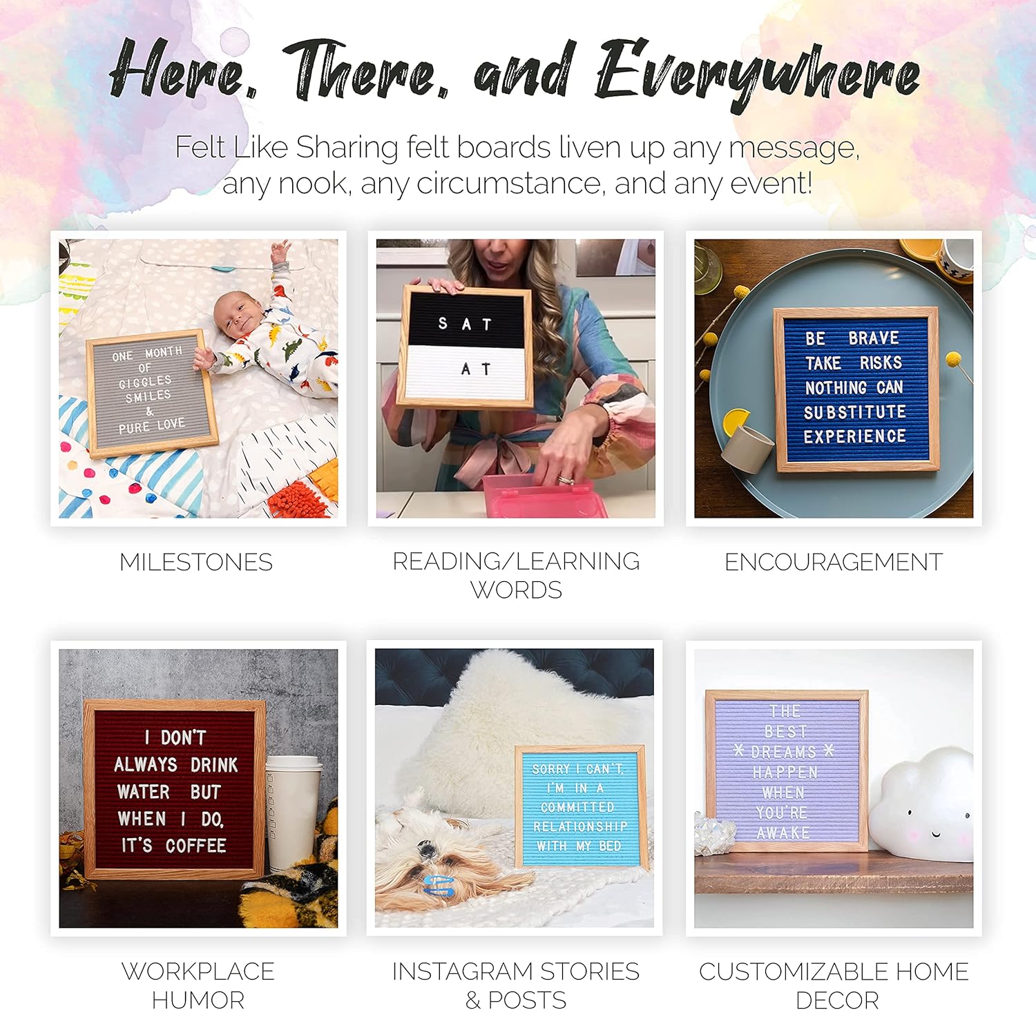 Letrero de fieltro negro y letras blancas de 10 x 10 pulgadas Este ...