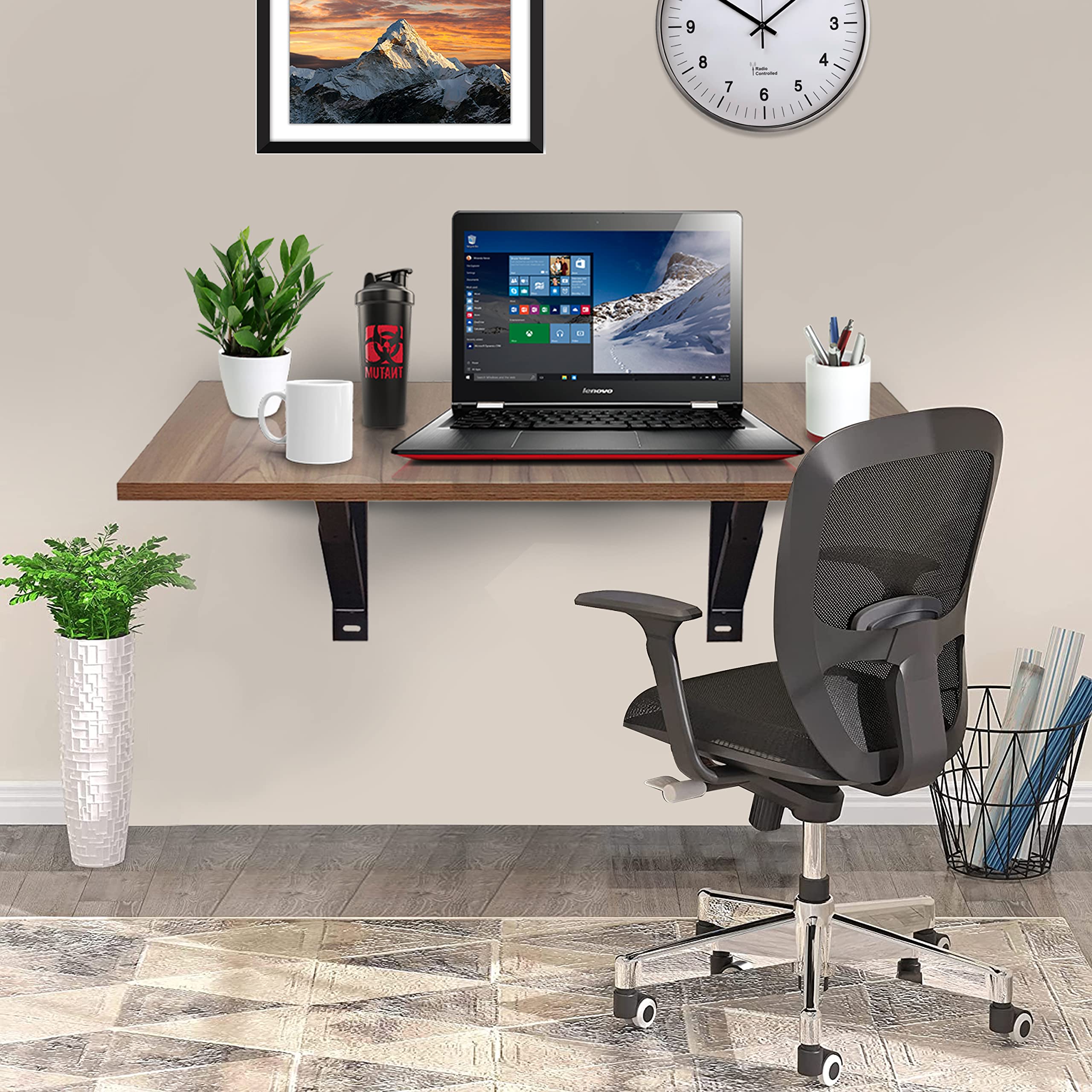 Haus Alchemy Laptop Table Wall Mount Foldable & Compact Study Table ...