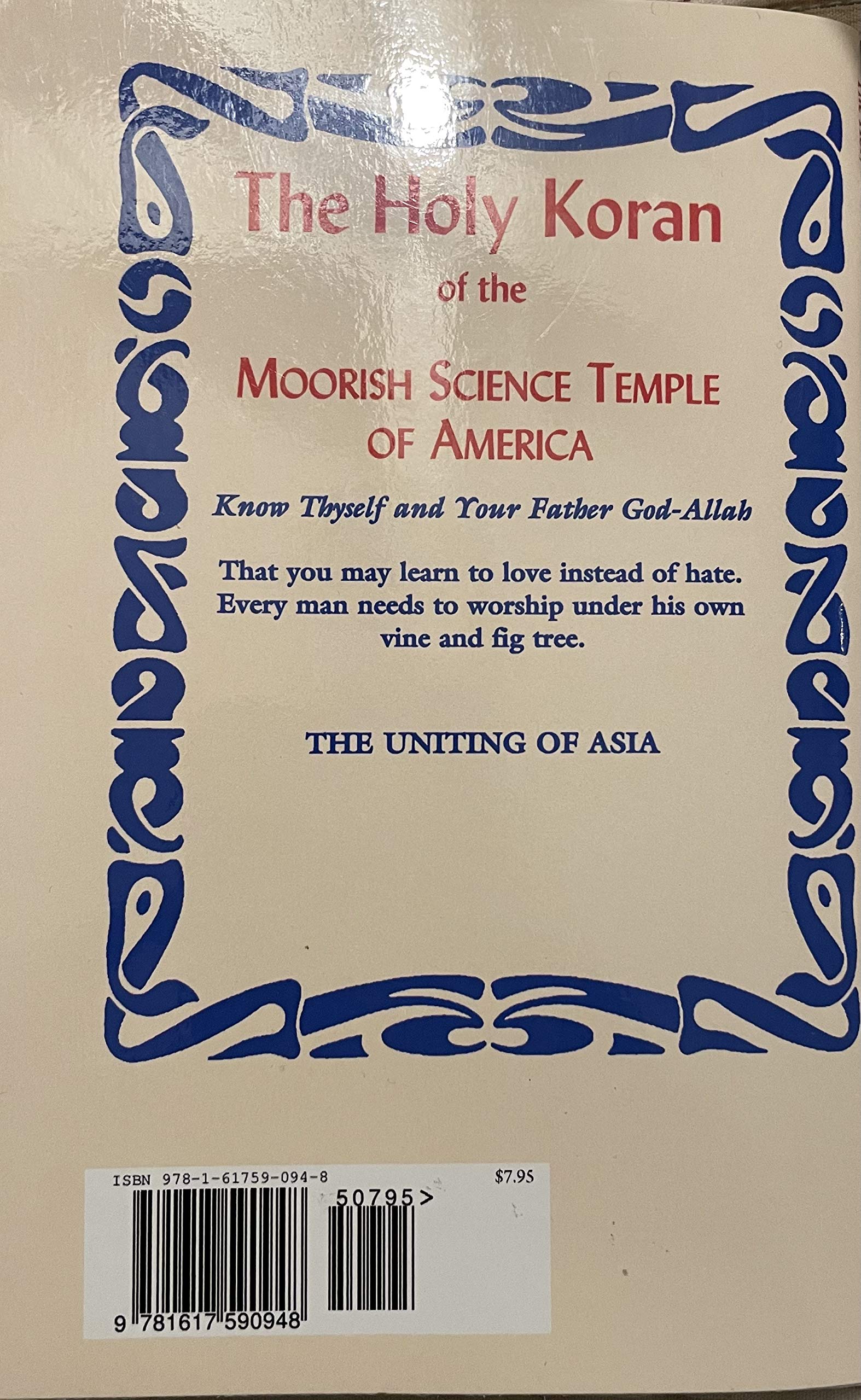 Snapklik.com : The Holy Koran Of The Moorish Science Temple Of America