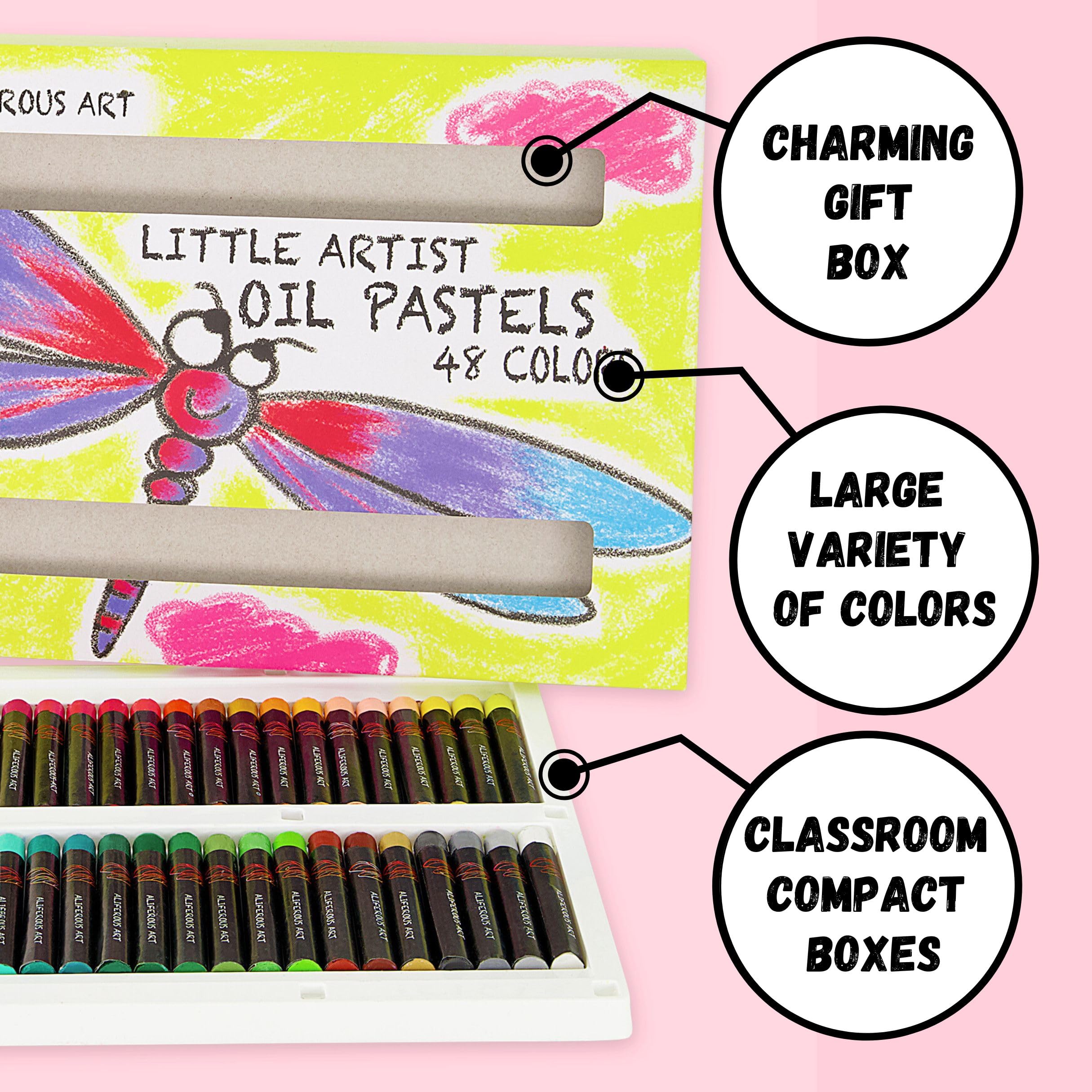 Snapklik.com : Oil Pastels For Kids - 48 Color Pastels For Kids ...