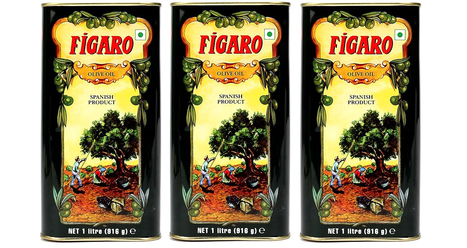 Figaro Olive Oil 1L (Set of 3) : Amazon.in: Grocery & Gourmet Foods