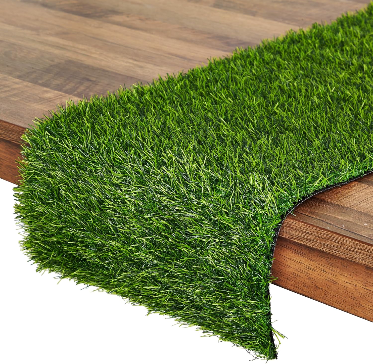 Artificial Grass Table Runner - 14 x 48 Inch Green Tabletop Decor for ...