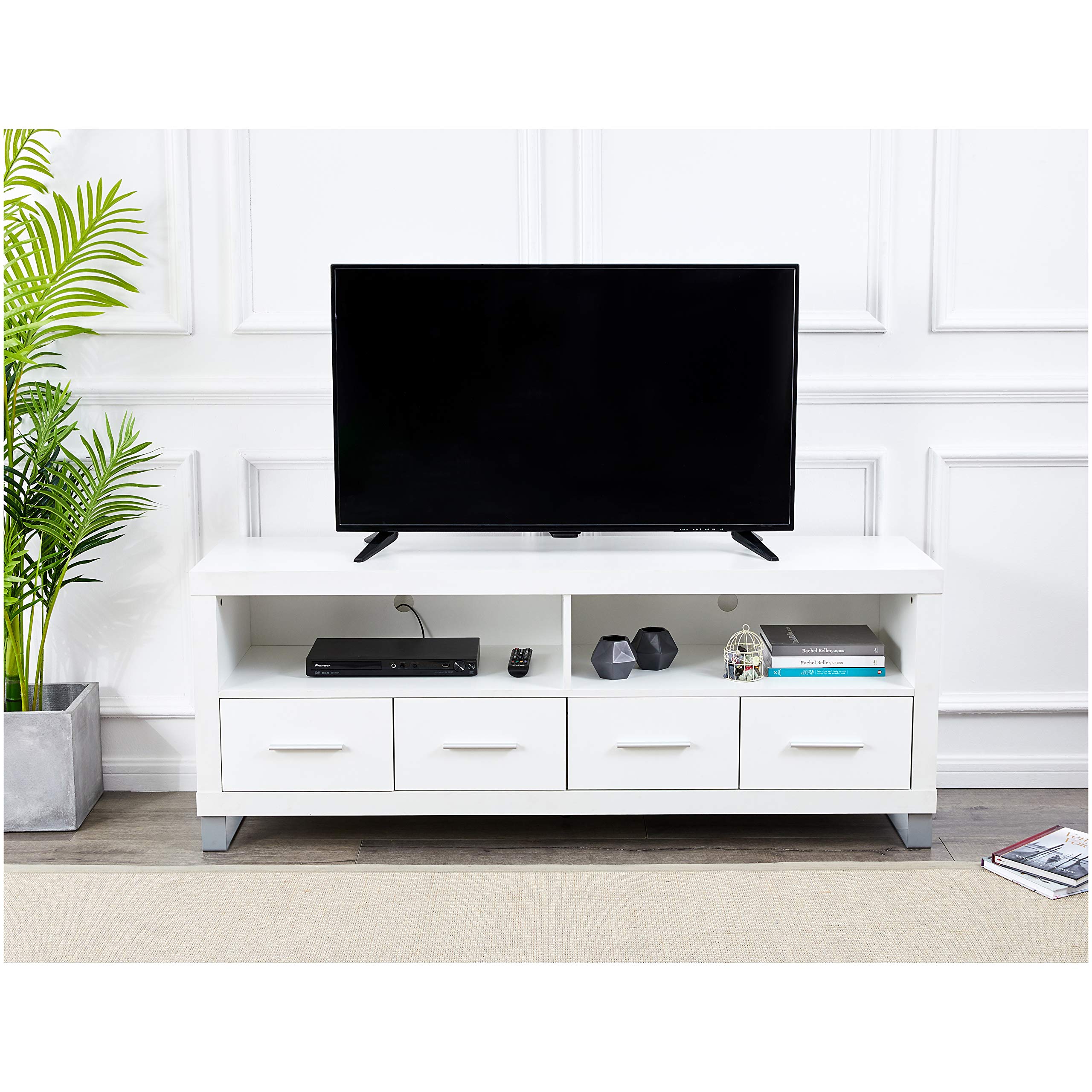 Snapklik.com : Rockpoint Cosmopolitan 60-Inch TV Stand Media Console