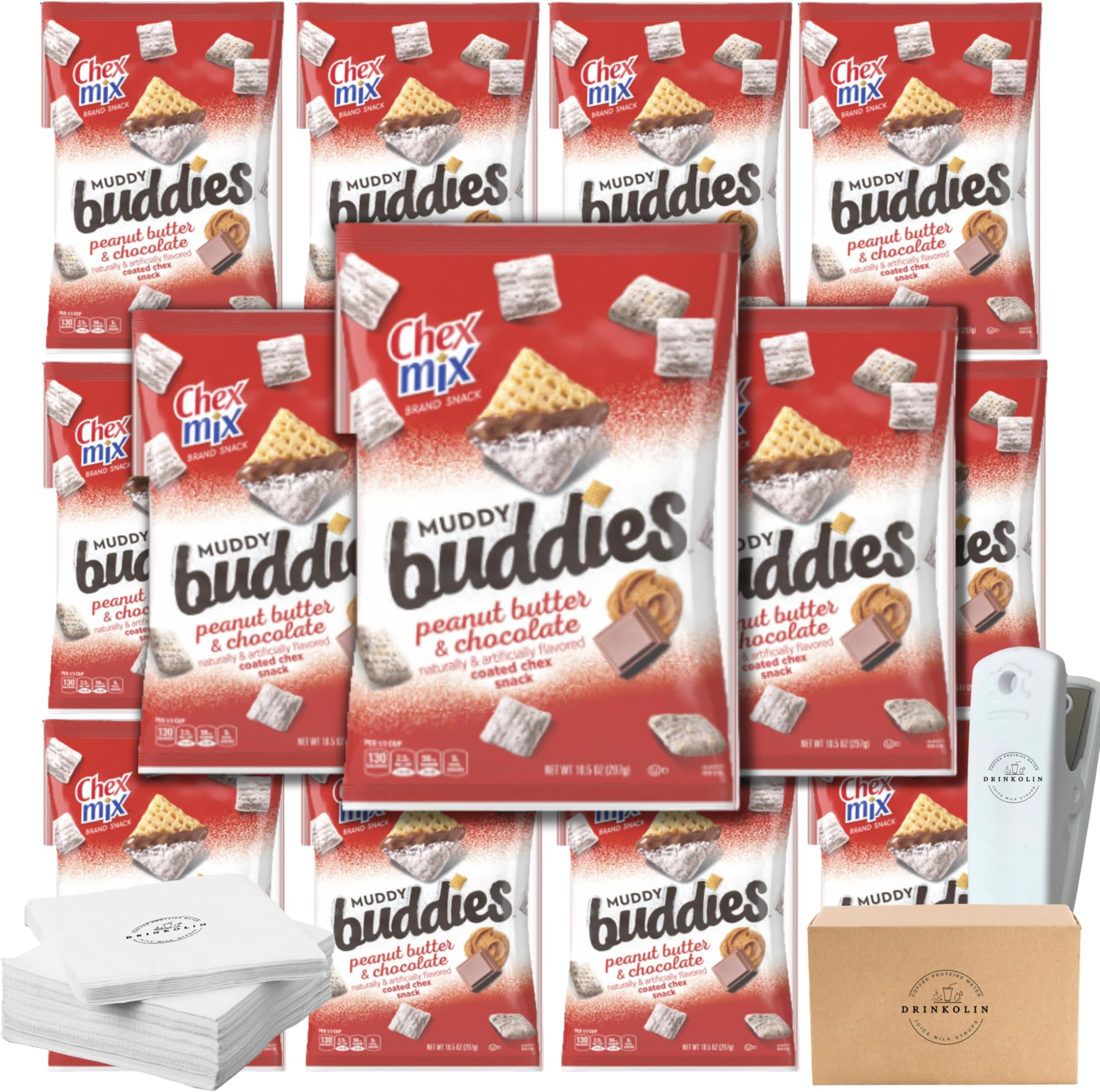 Amazon.com: Chex Mix Muddy Buddies, Cookies and Cream Snack Mix, 7 oz