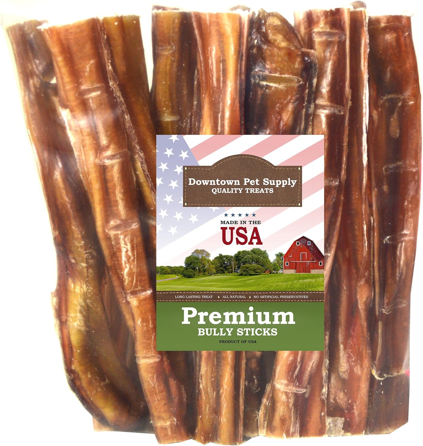 Amazon.com: Downtown Pet Supply 6 Inch American Bully Sticks for Dogs ...