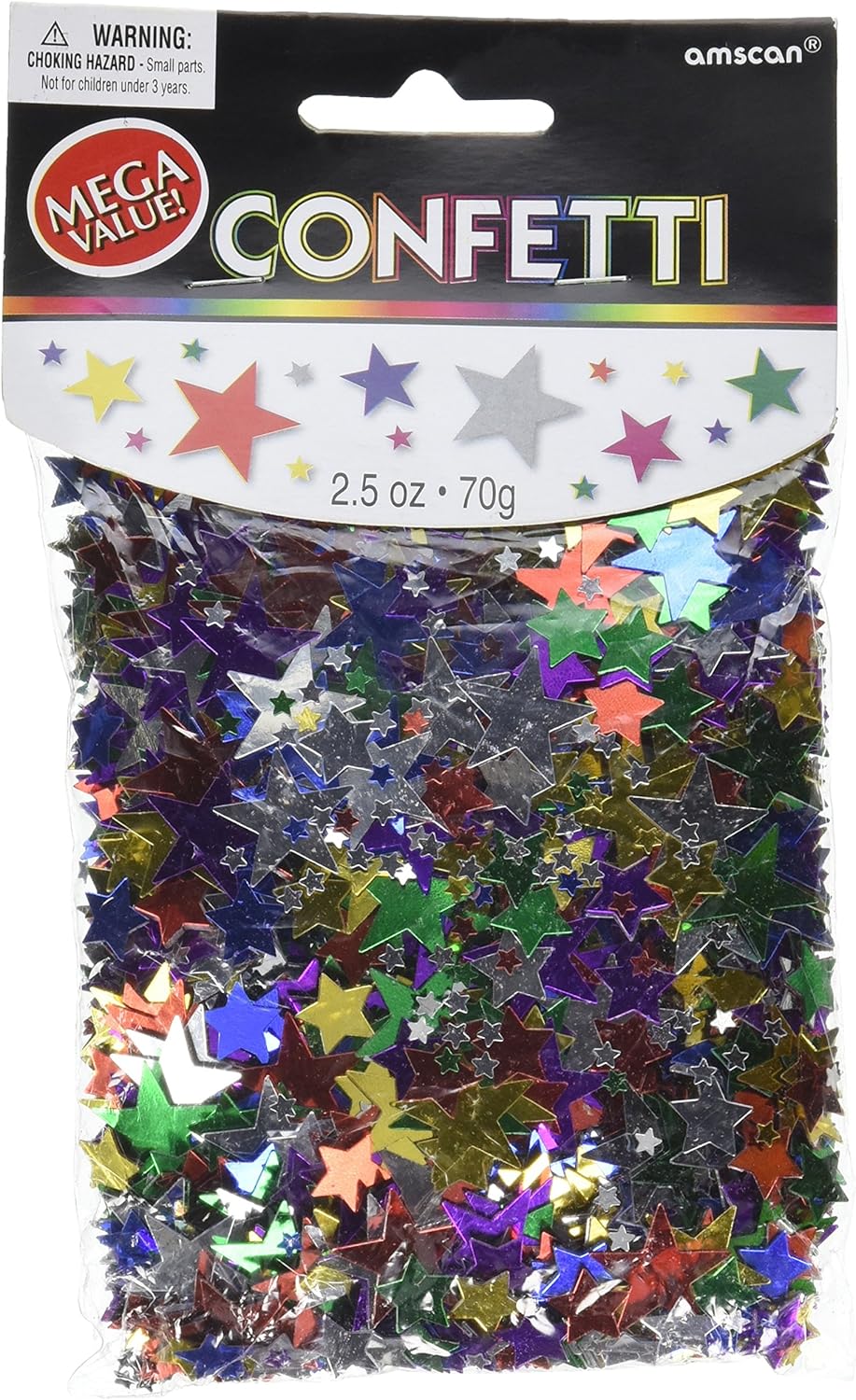 Amazon.com: Multi Star Confetti, 2.5oz : Home & Kitchen