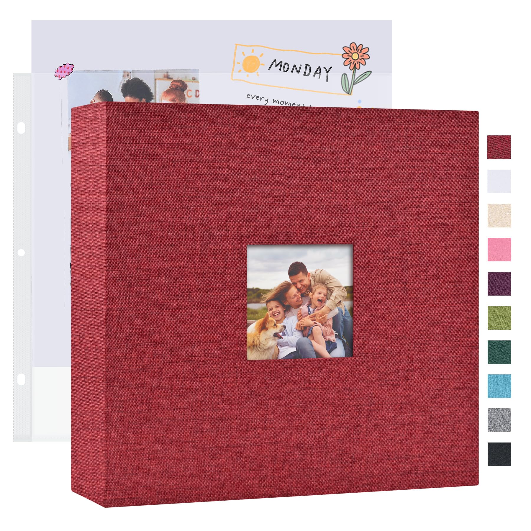 Amazon.com: Mublalbum 12x12 Inch DIY Scrapbook Photo Album with 40 ...