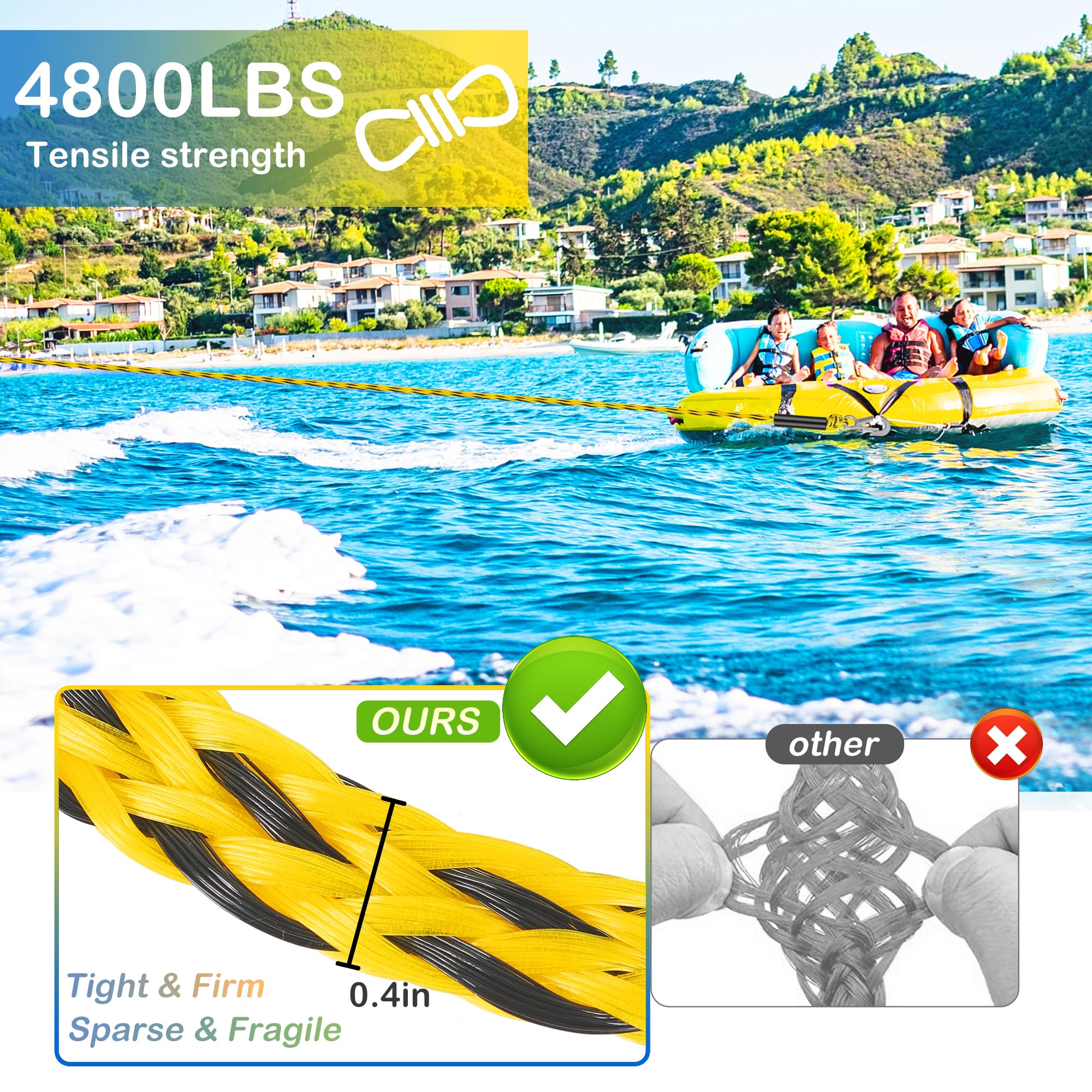 Snapklik.com : Self Centering Tow Harness For Watersports