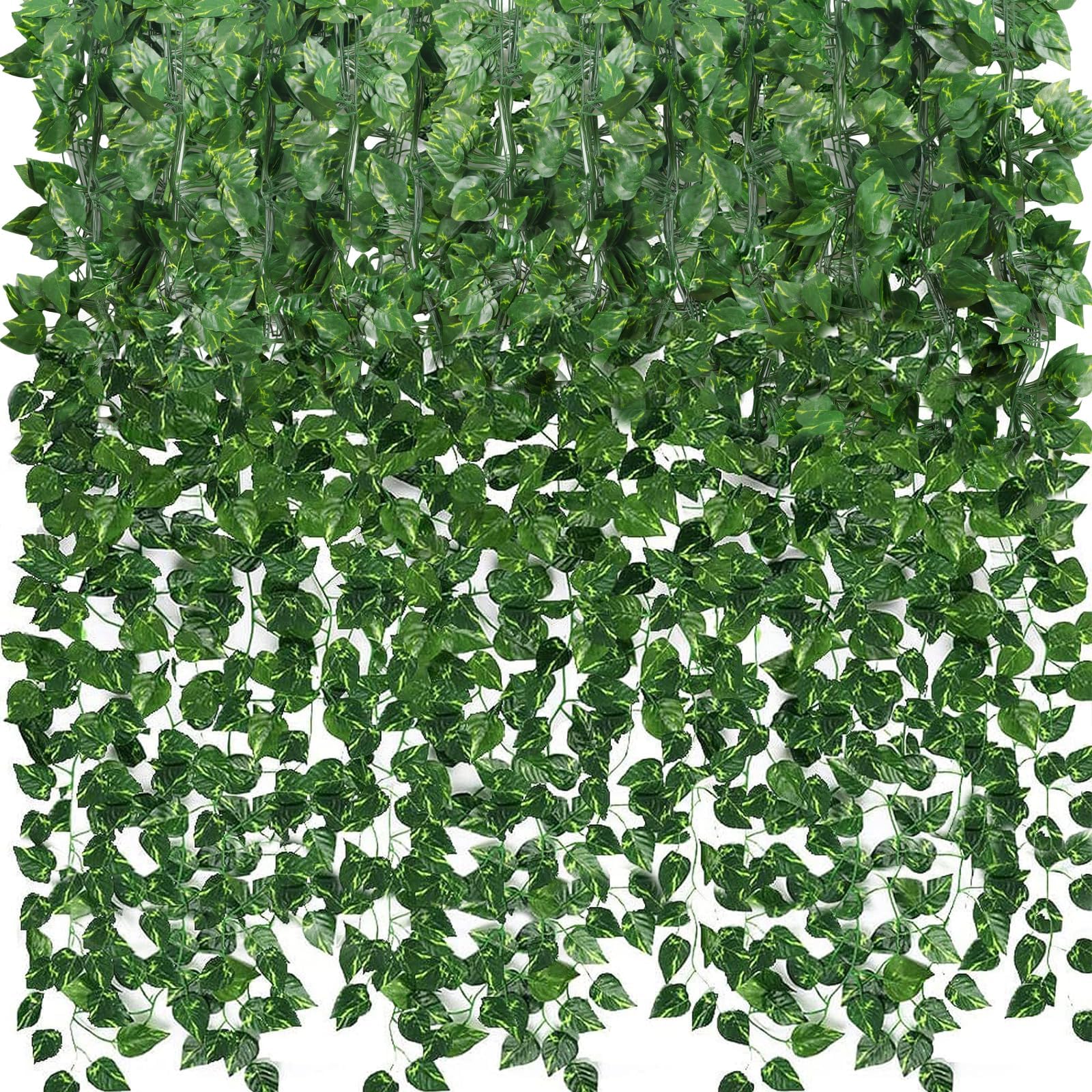 Amazon.com: CEWOR 14 Pack 101ft Artificial Ivy Greenery Garland, Fake ...