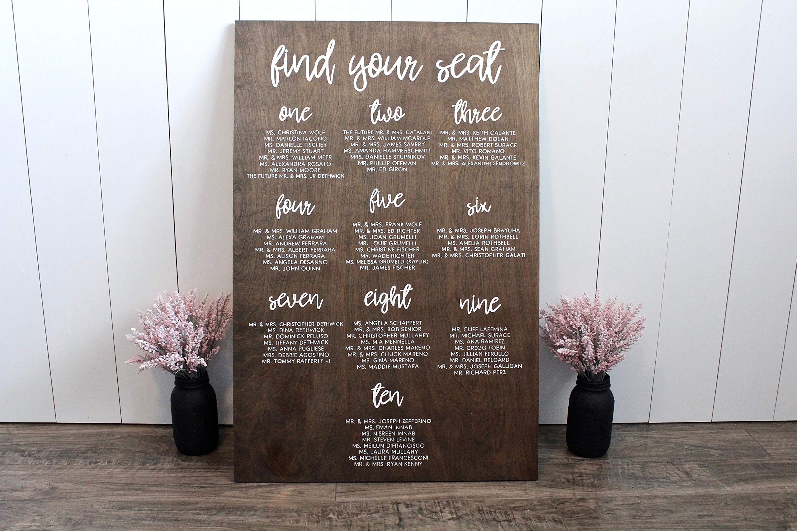 Buy Seating Plan Wedding Seating Find Your Seat Sign Wedding Seating ...
