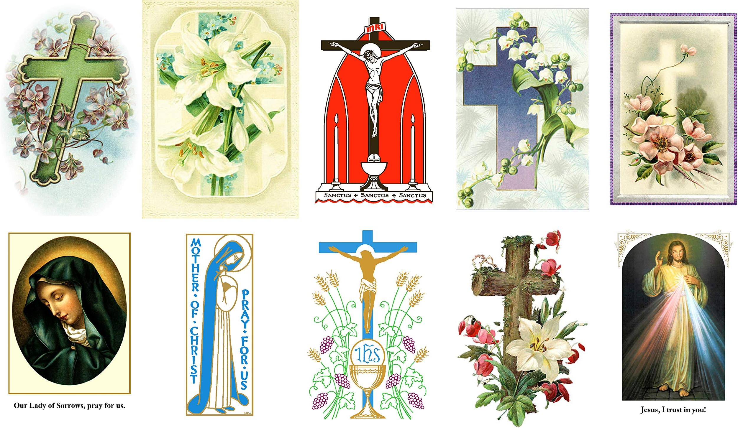 IN LOVING MEMORY Deluxe Catholic Mass Card 2182 : Amazon.co.uk ...