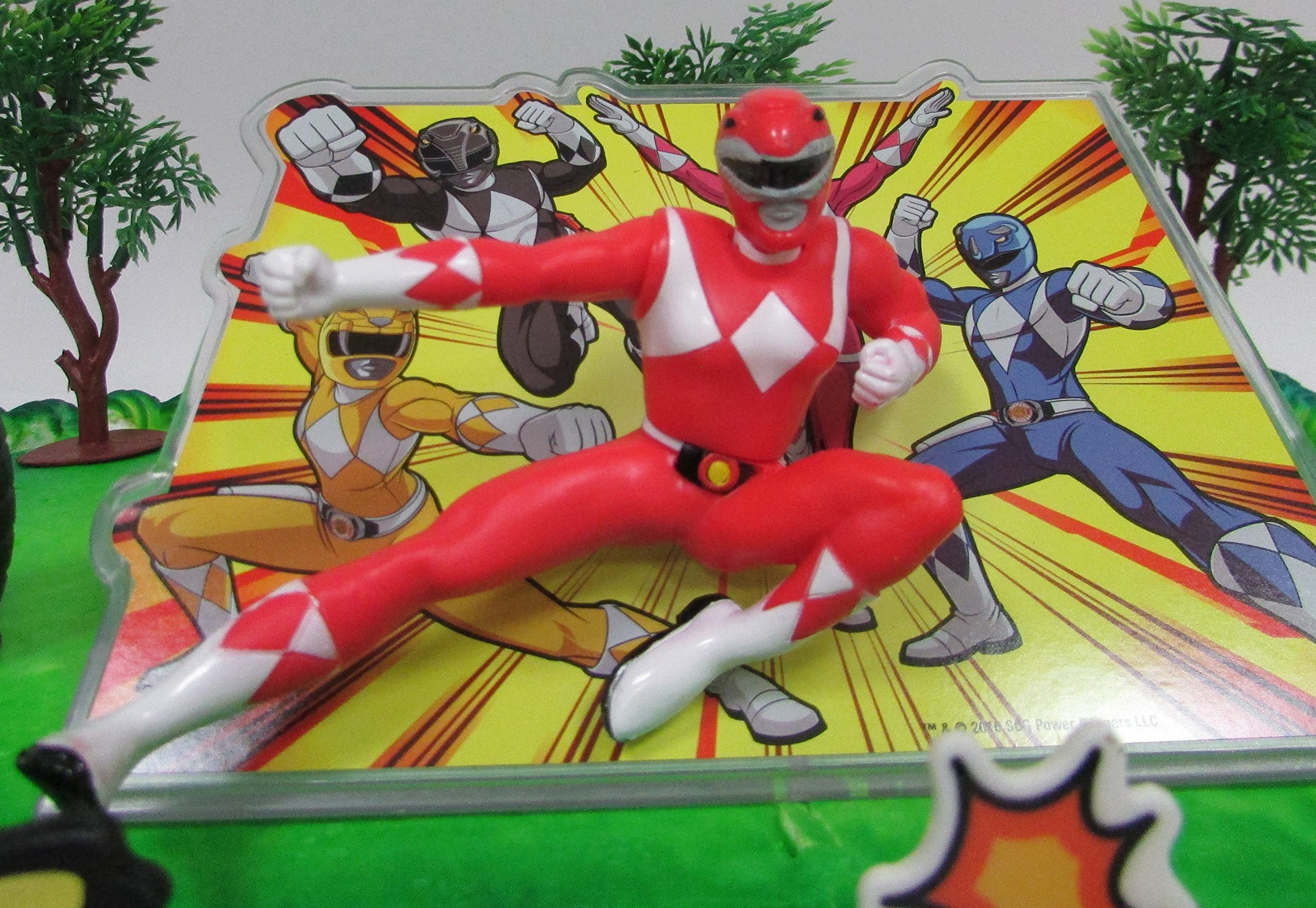 Power Rangers Birthday Cake Topper Set Featuring Figure And Decorative power-rangers-birthday-cake-topper-set-featuring-figure-and-decorative