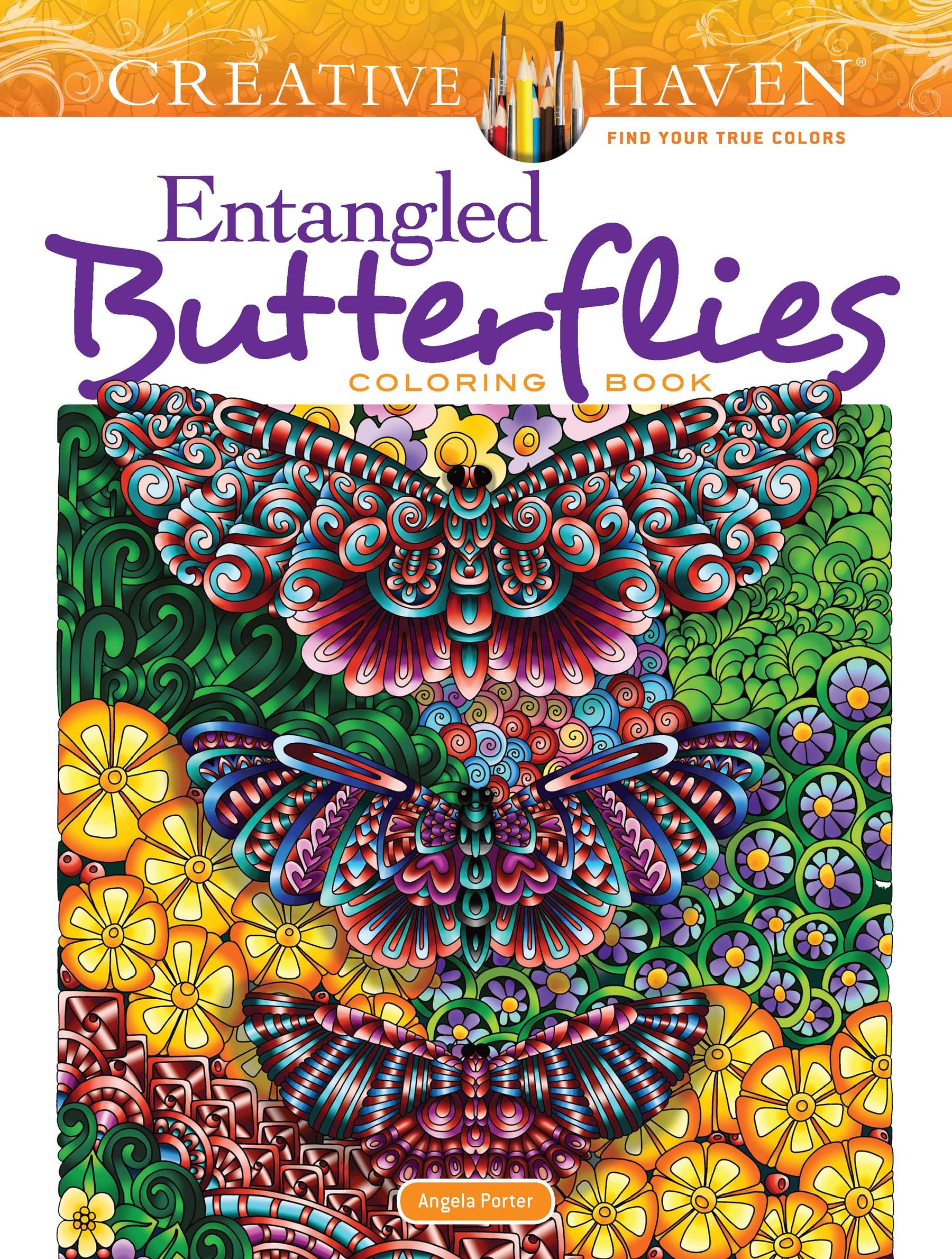 Amazon.com: Creative Haven Entangled Butterflies Coloring Book (Adult ...