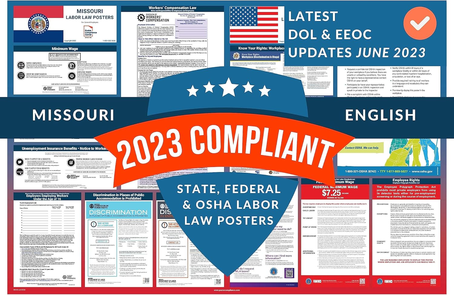 Amazon.com : Labor Law Posters 2023 - Missouri Labor Law Poster State ...