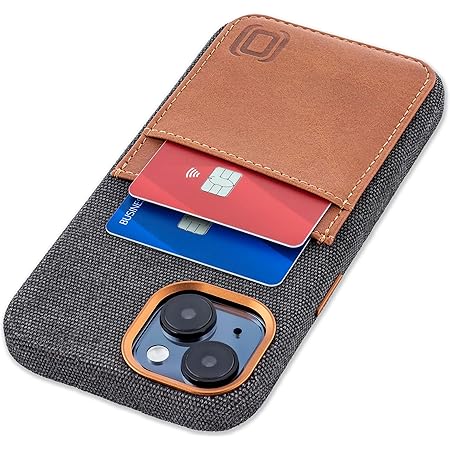 Amazon.com: Dockem Fabric Card Case for iPhone 15 with Built-in Metal ...
