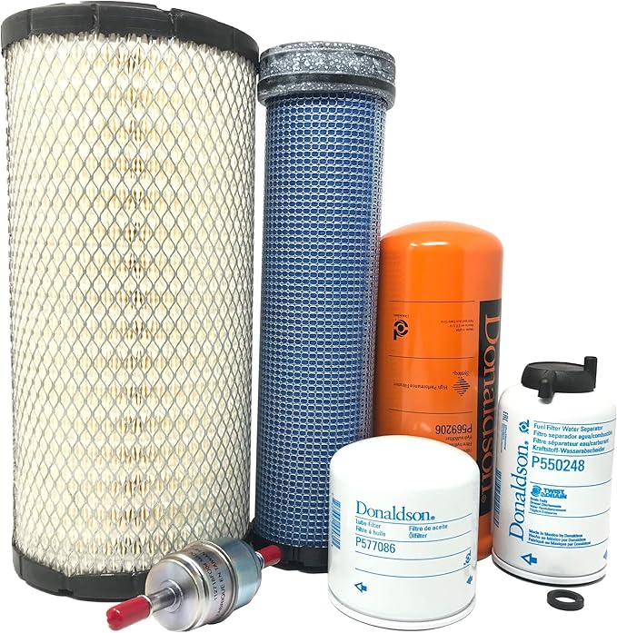 Amazon.com: CFKIT Service Filter Kit Compatible with NH L225 Skid Steer ...