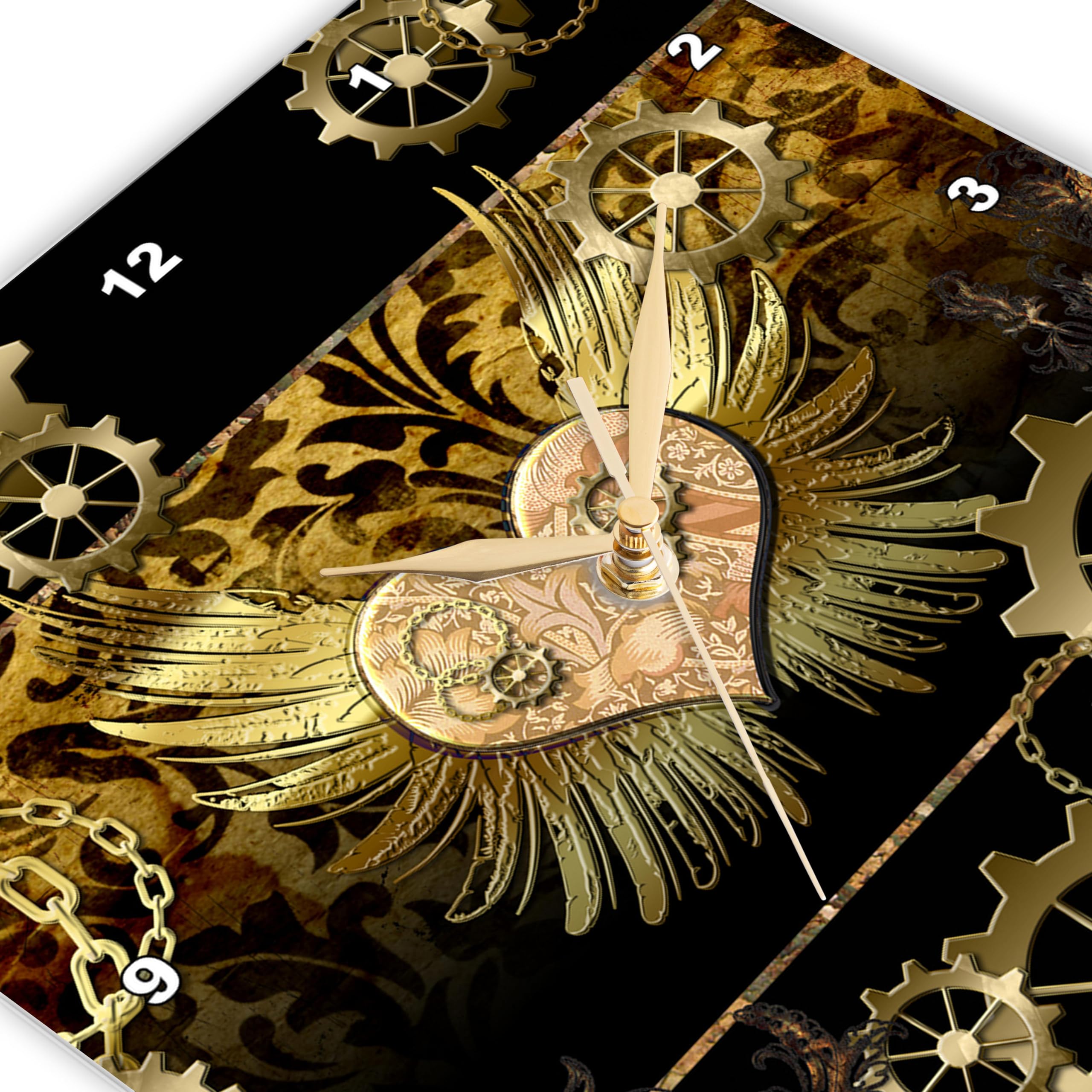 Steampunk Heart Clock