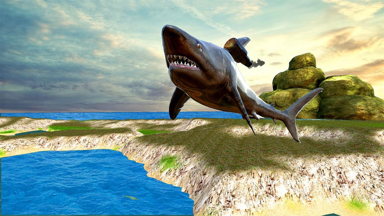 Flying Deadly Shark Attack Simulator 3D: Underwater Ocean Survival ...